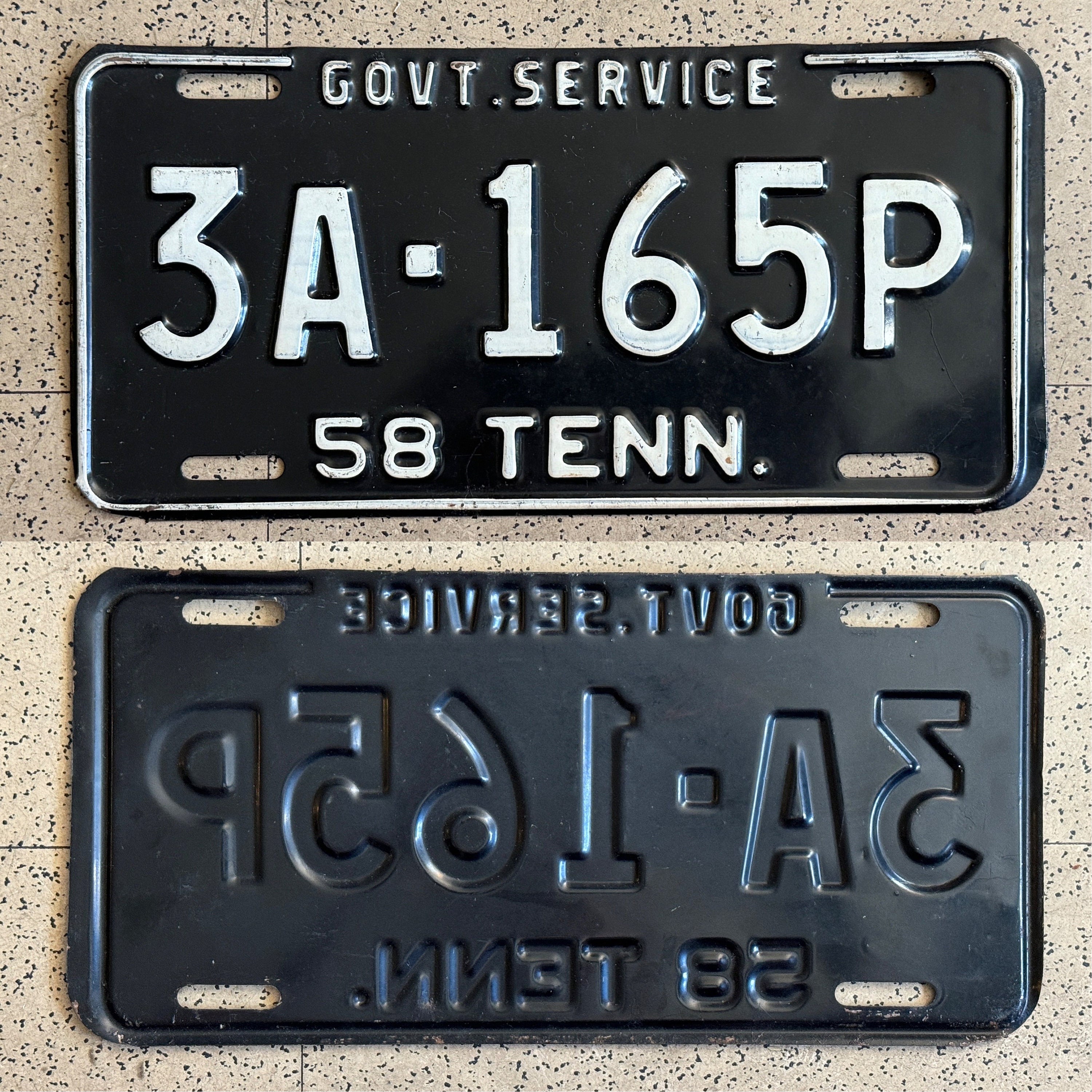 Vintage TENNESSEE License Plates ALL ORIGINAL Antique Auto Tags Man ...