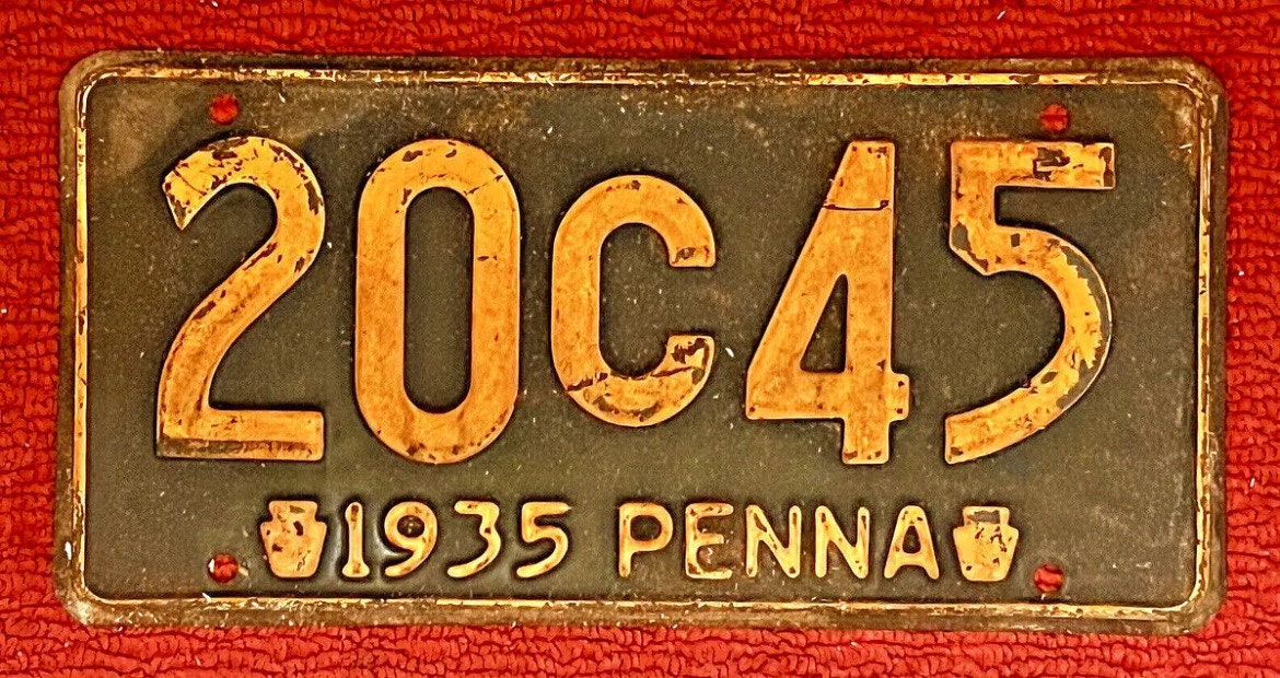Vintage PENNSYLVANIA License Plates ALL ORIGINAL Antique Auto Tags - Etsy