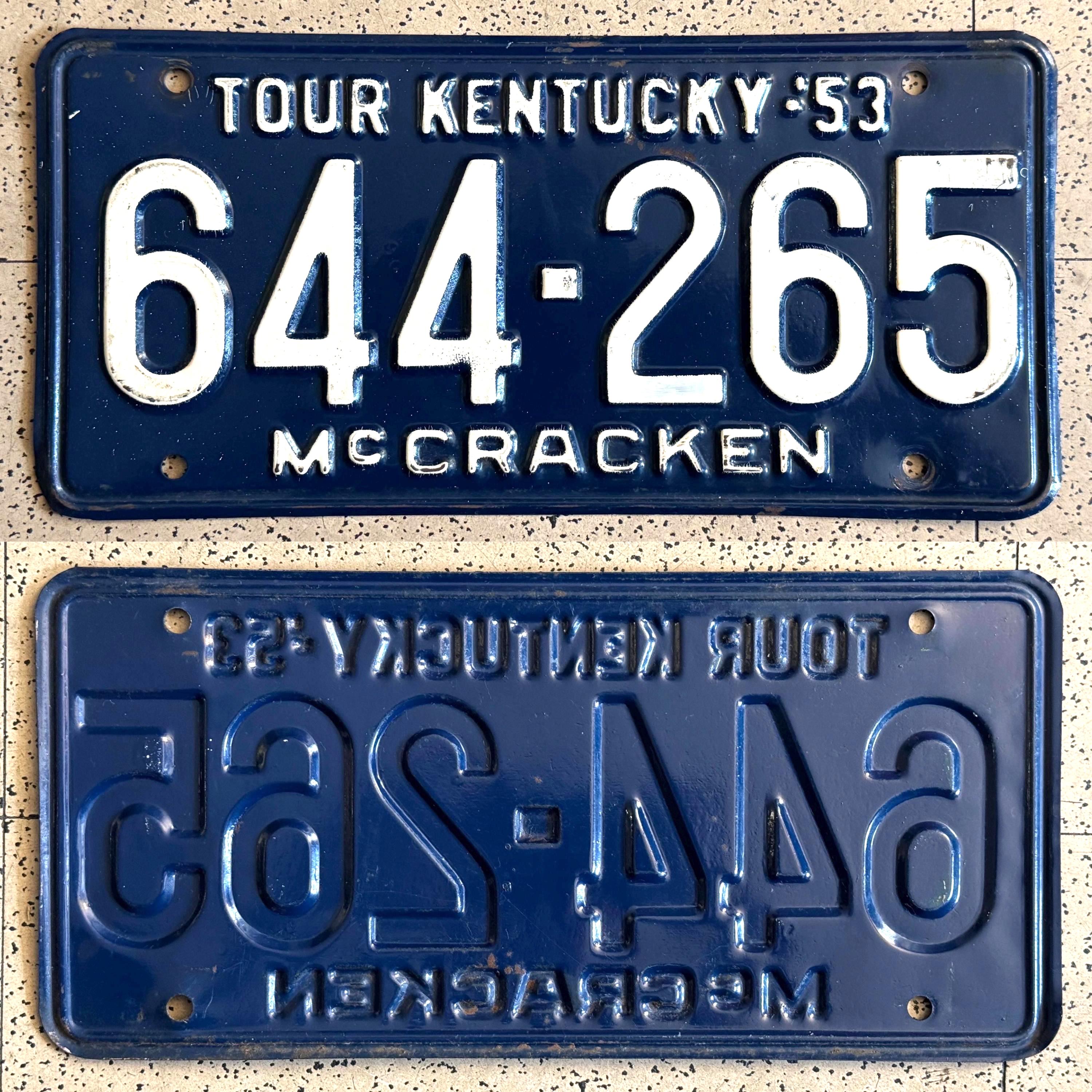 Vintage KENTUCKY License Plates – ALL ORIGINAL Antique Auto/car Tags - Etsy