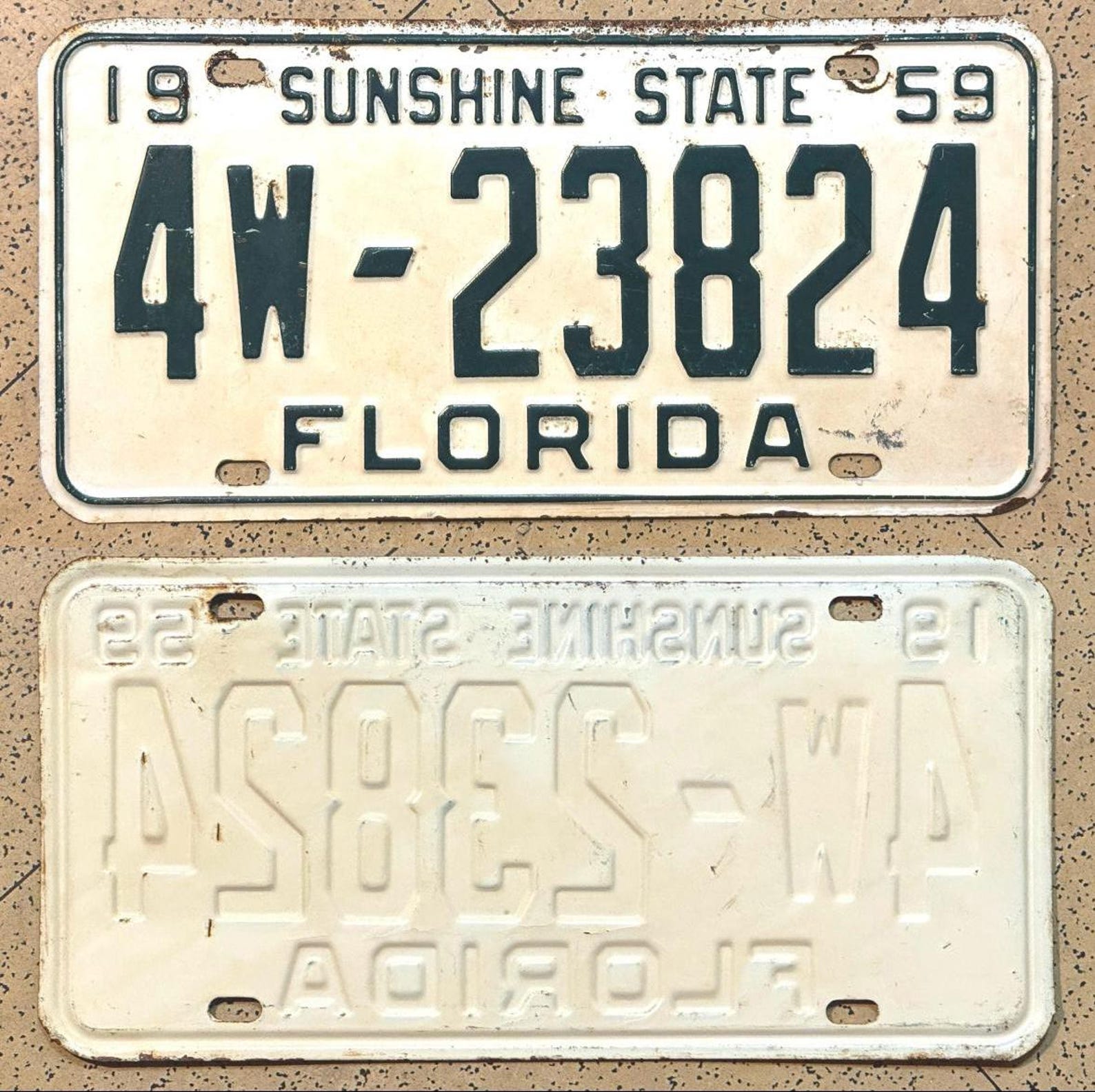 Vintage FLORIDA License Plates – ALL ORIGINAL Antique Auto/car Tags - Etsy
