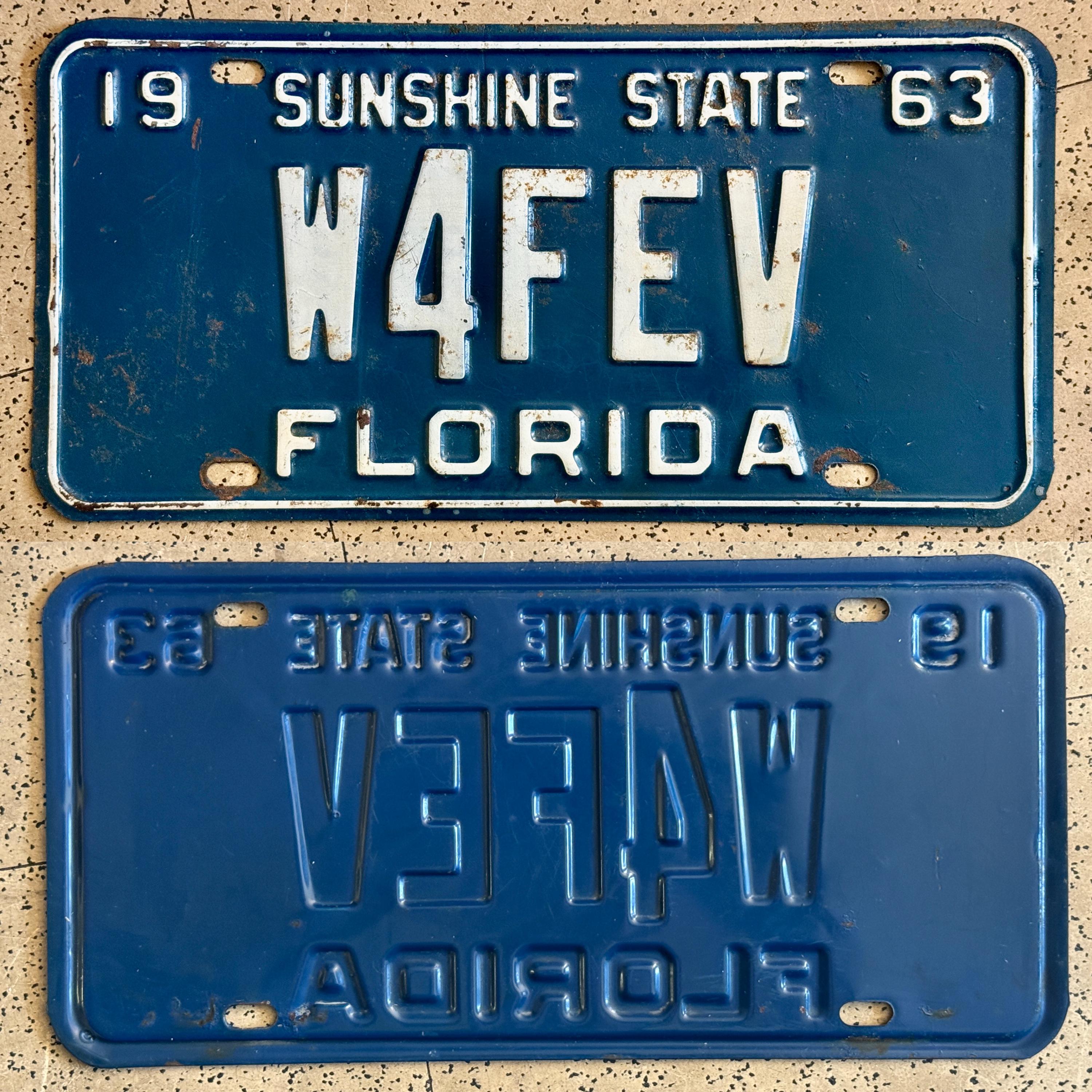 Vintage FLORIDA License Plates – ALL ORIGINAL Antique Auto/car Tags - Etsy