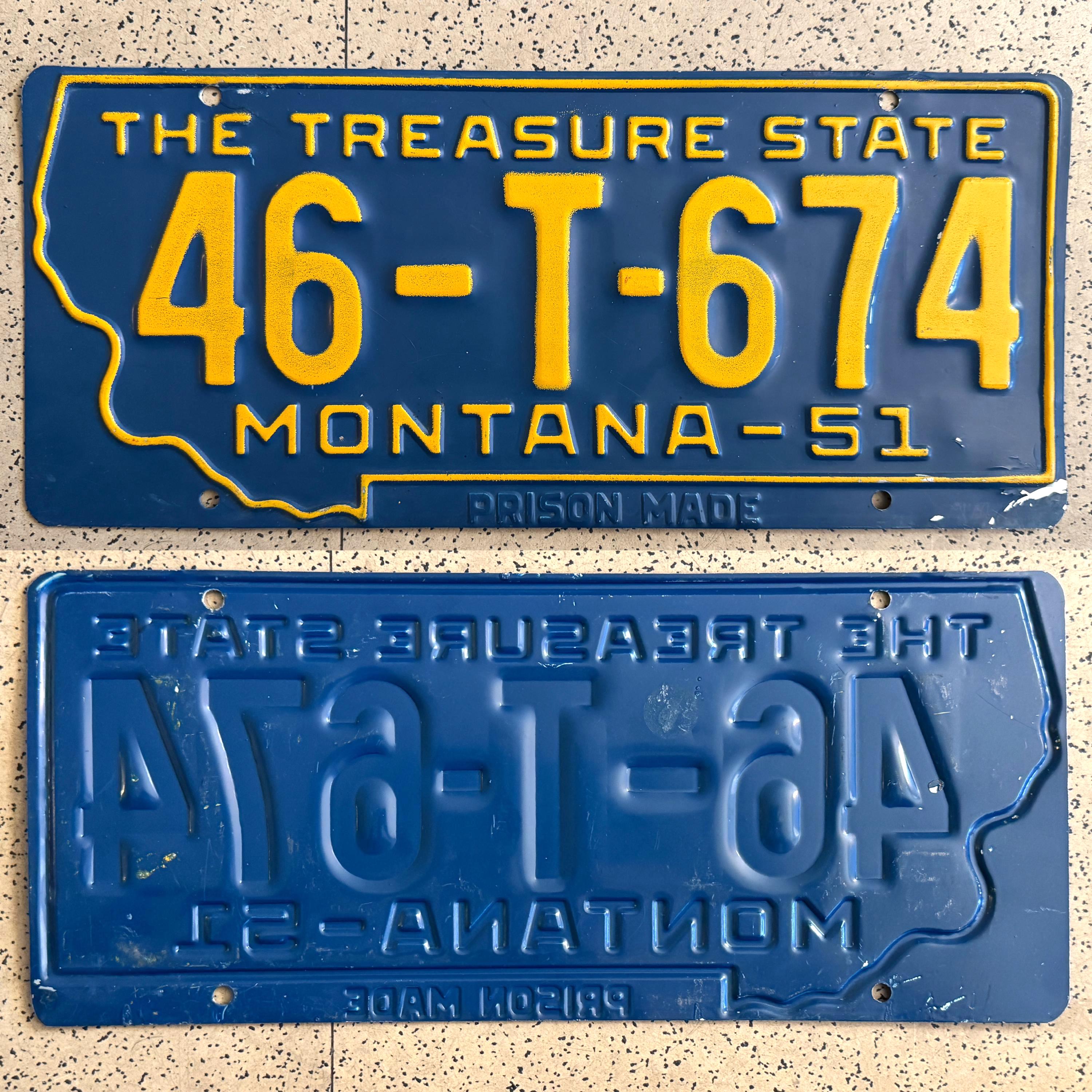 Vintage MONTANA License Plates – ALL ORIGINAL Antique Old Auto Tags - Etsy