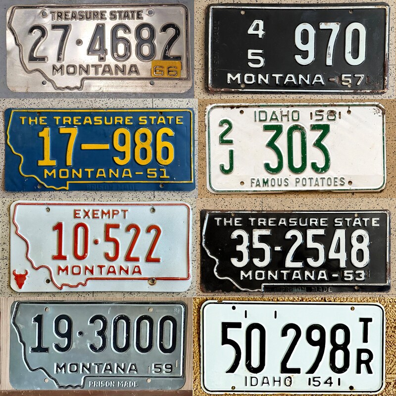 Old License Plate - Etsy