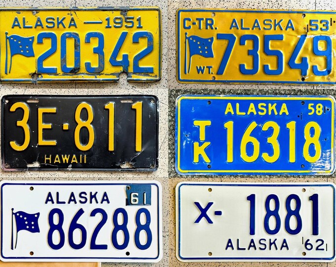 Alaska Northern Lights Artistic Style License Plate, REPLICA - Etsy