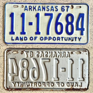 Vintage ARKANSAS License Plates – ALL ORIGINAL Antique Auto Tags - Etsy
