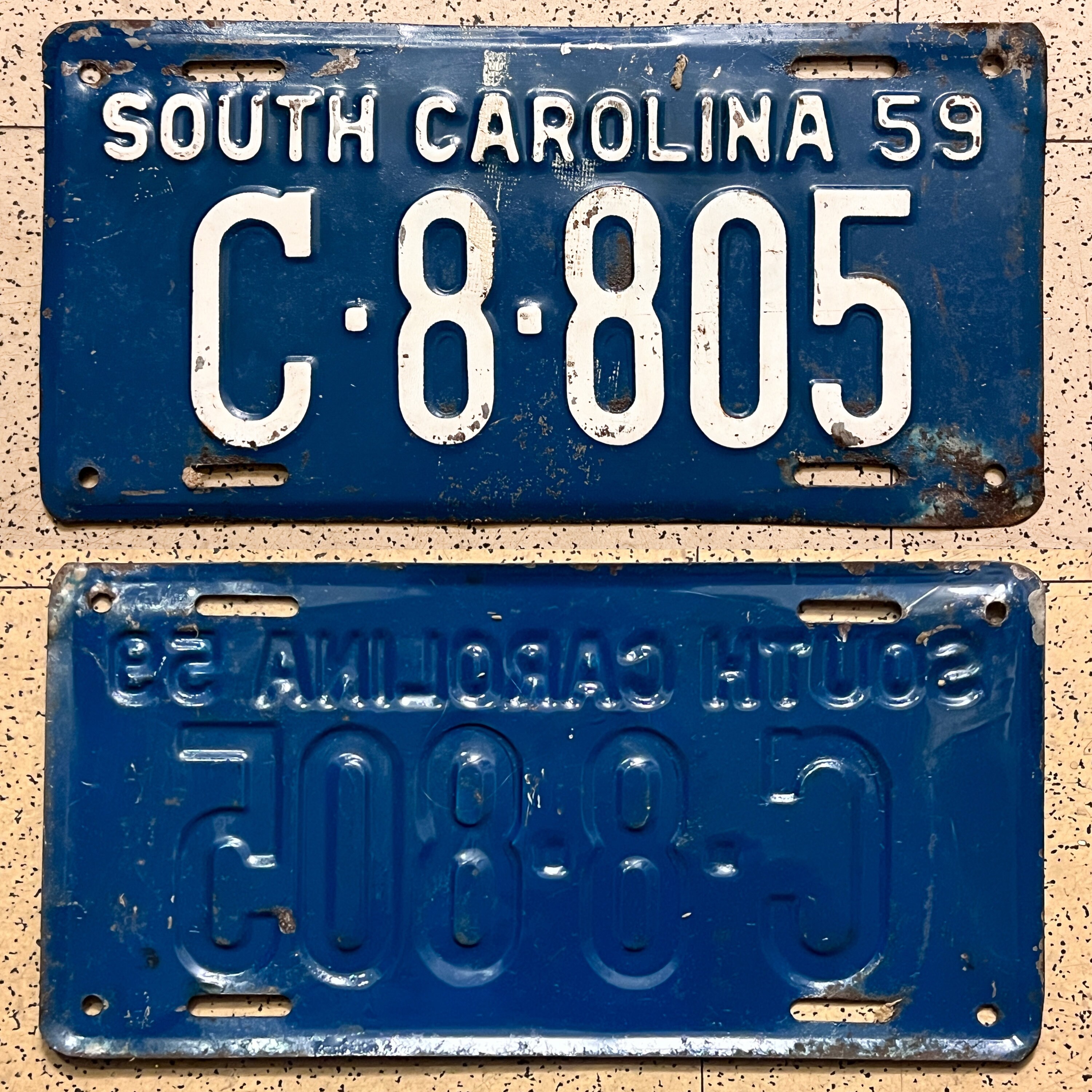 Vintage South Carolina License Plates ALL ORIGINAL Antique Auto Tags - Etsy