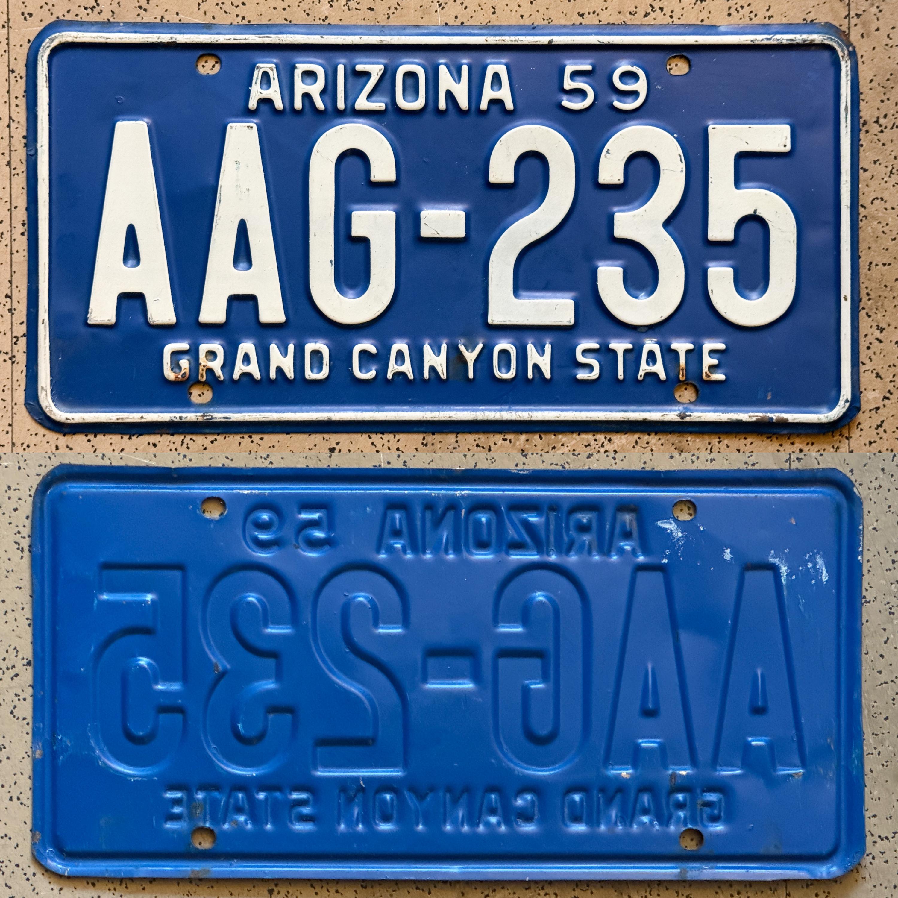 Vintage ARIZONA License Plates – ALL ORIGINAL Antique Auto Tags - Etsy