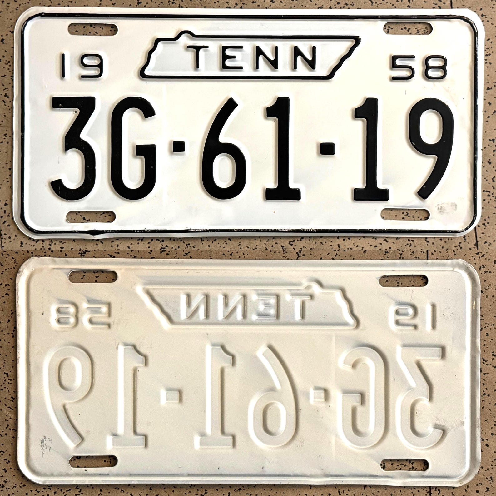 Vintage TENNESSEE License Plates – ALL ORIGINAL Antique Auto Car Tags ...