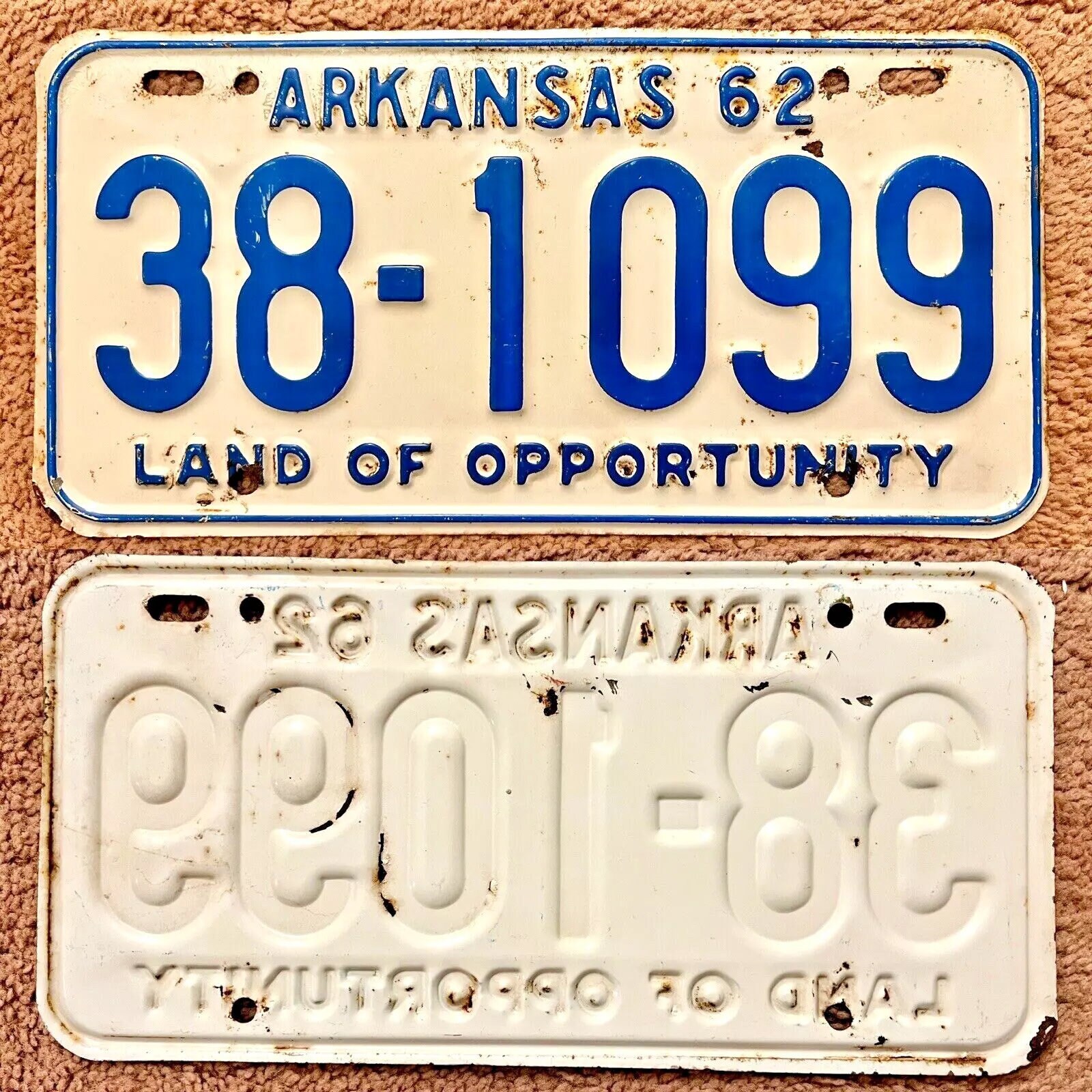 Vintage ARKANSAS License Plates – ALL ORIGINAL Antique Auto Tags - Etsy