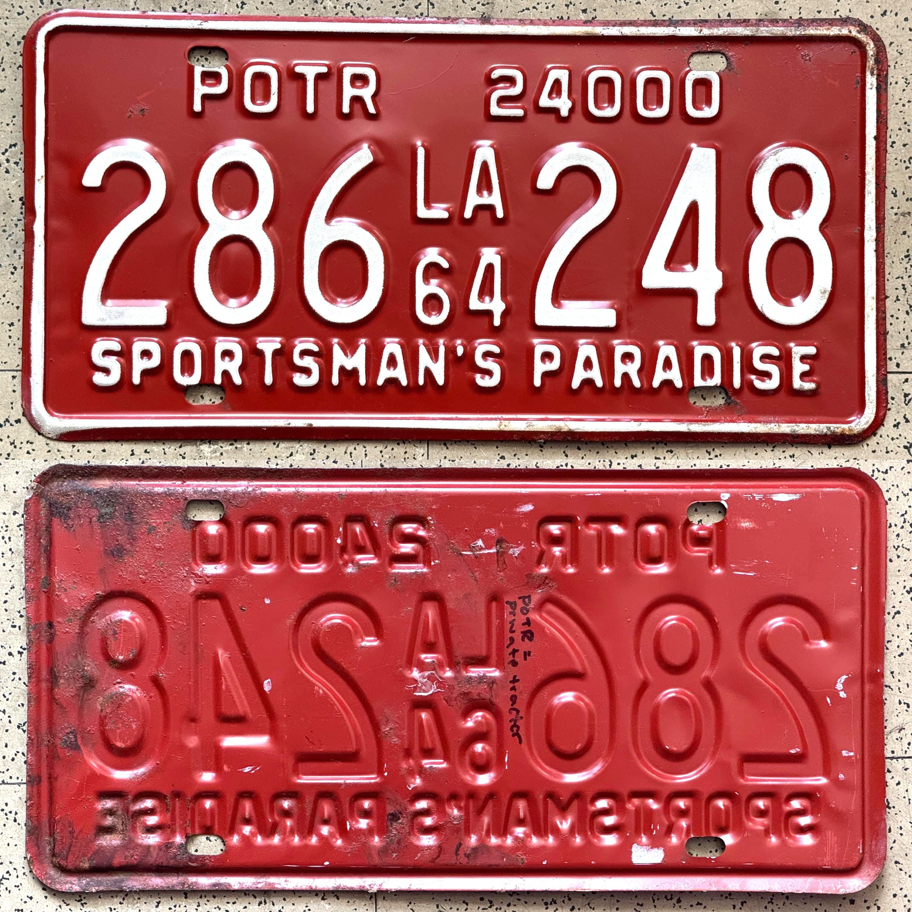 Vintage LOUISIANA License Plates – ALL ORIGINAL Antique Auto Tags - Etsy