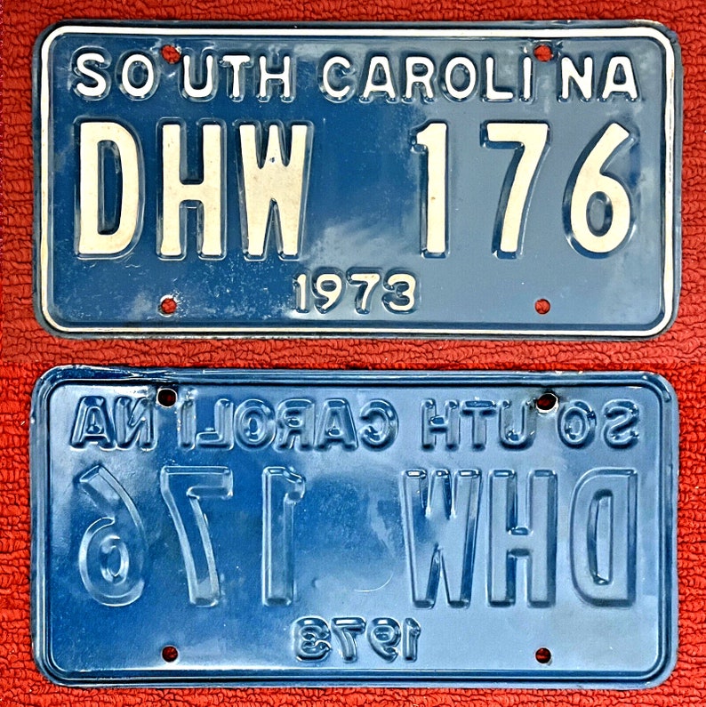Vintage South Carolina License Plates ALL ORIGINAL Antique Auto Tags - Etsy