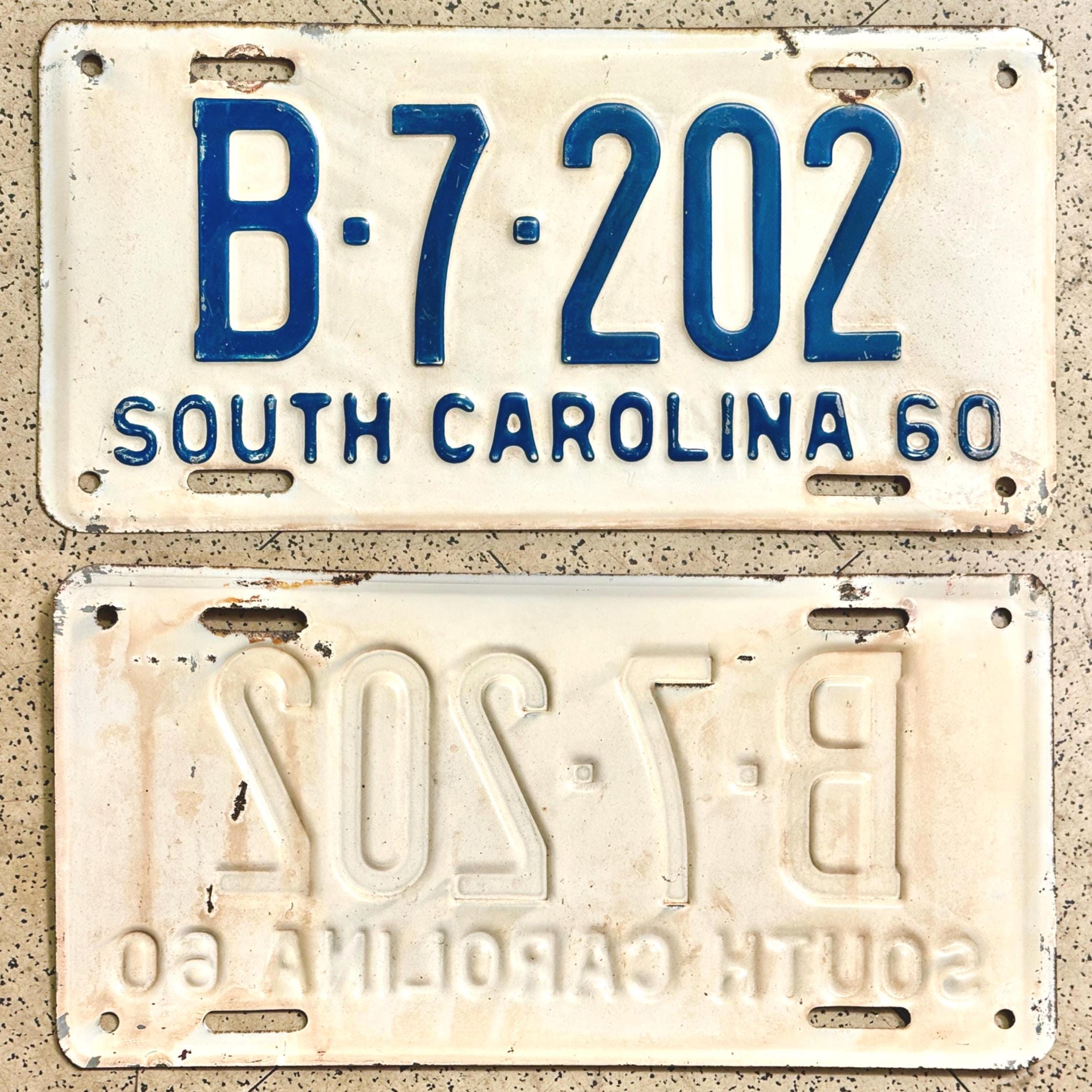 Vintage SOUTH CAROLINA License Plates – All ORIGINAL Antique Auto Tags ...