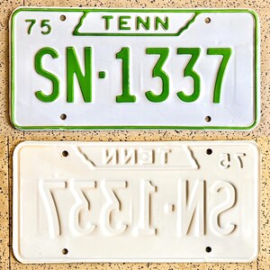 Vintage TENNESSEE License Plates – ALL ORIGINAL Antique Auto Car Tags ...