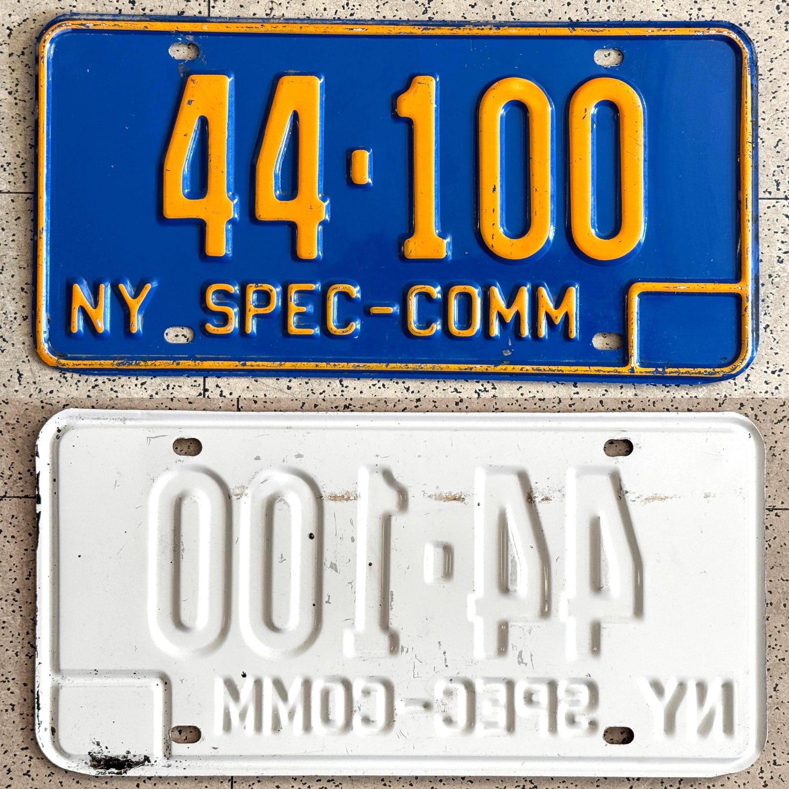 Vintage NEW YORK License Plates – All ORIGINAL Antique Auto Tags Man ...
