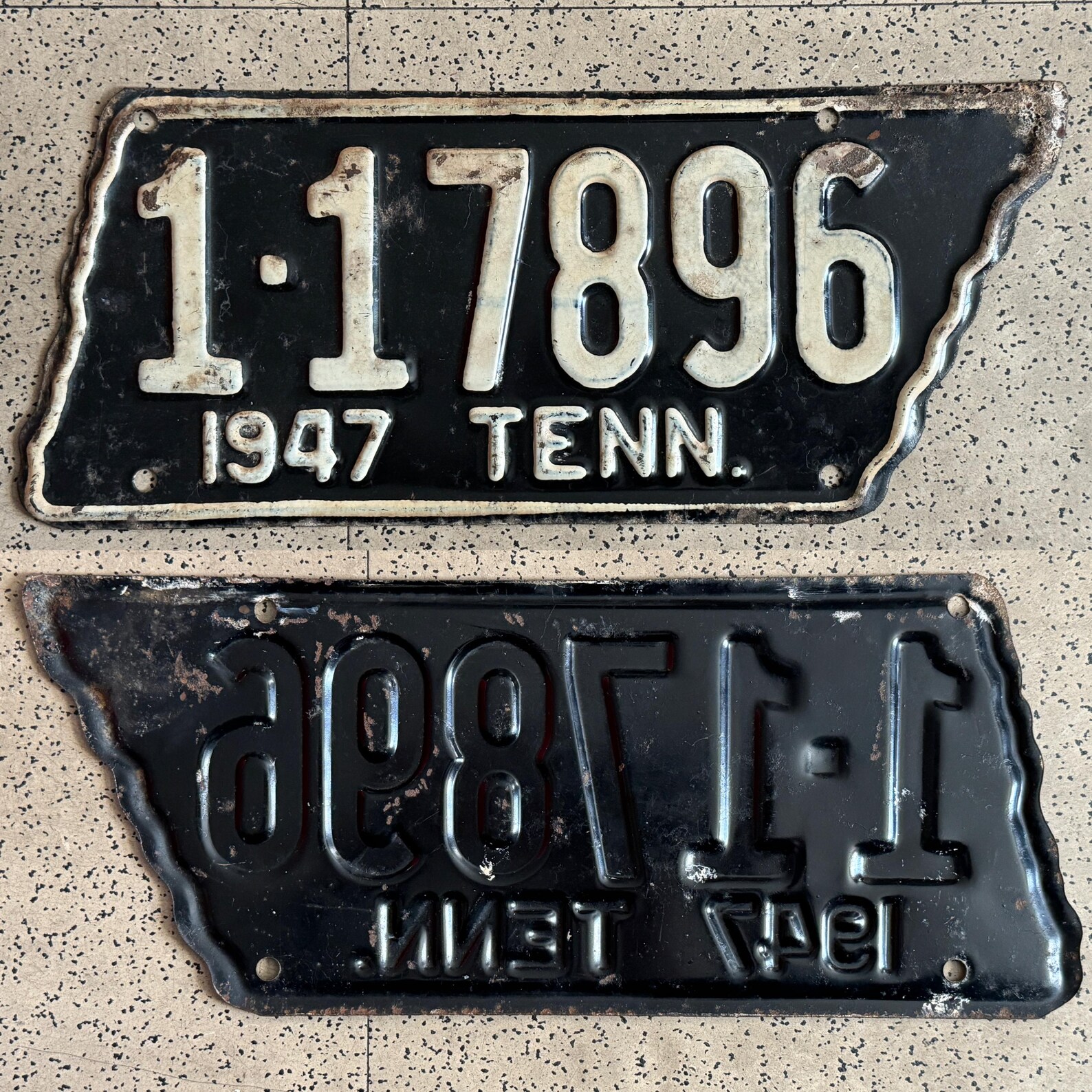 Vintage TENNESSEE License Plates ALL ORIGINAL Antique Auto Tags Man ...