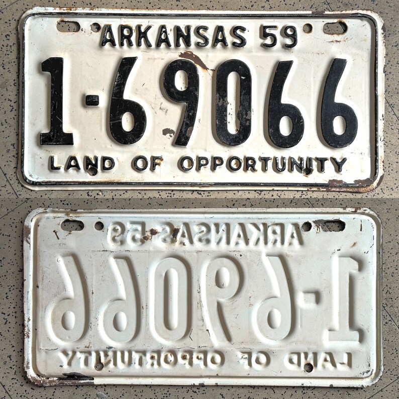Vintage ARKANSAS License Plates ALL ORIGINAL Antique Auto Tags - Etsy