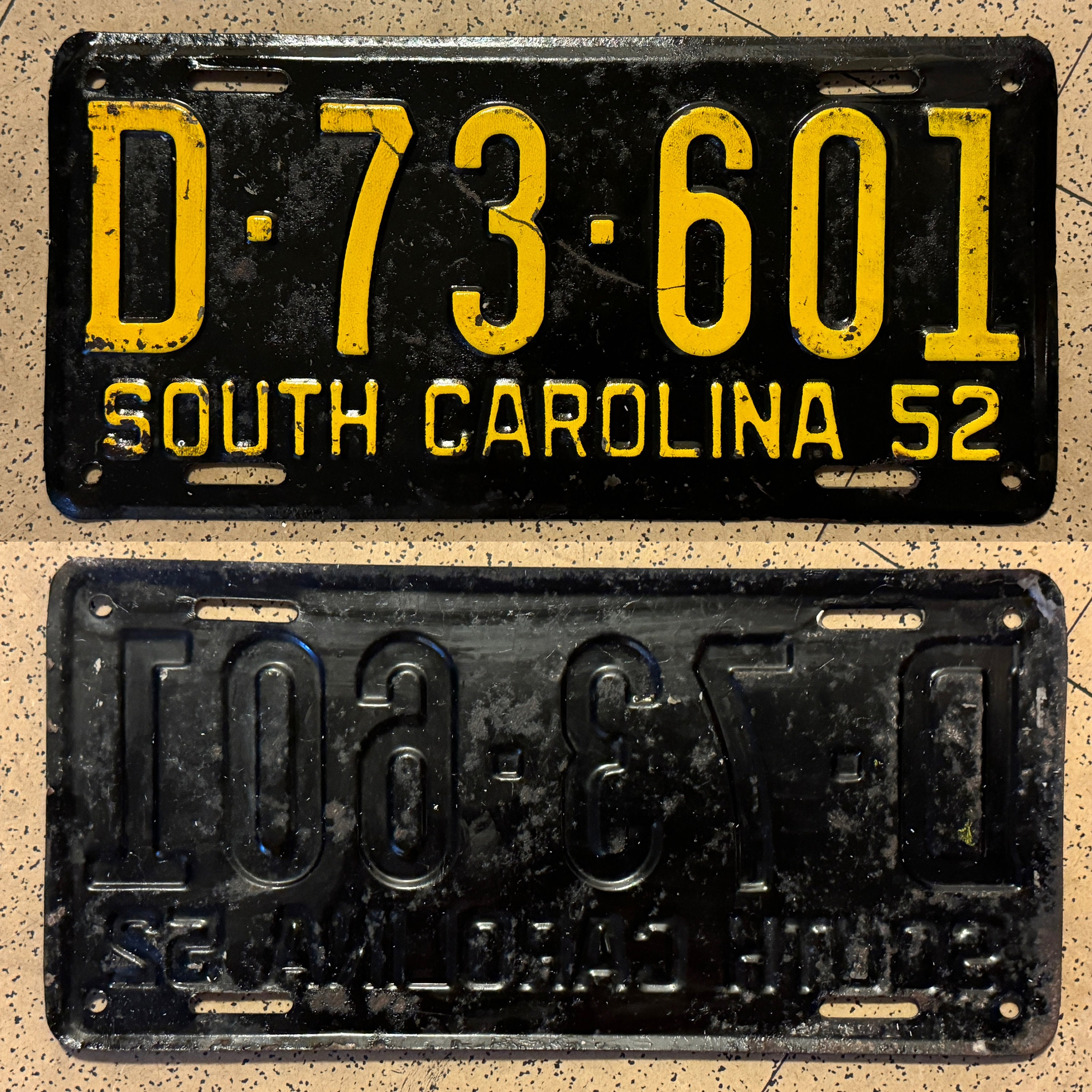 Vintage South Carolina License Plates ALL ORIGINAL Antique Auto Tags - Etsy
