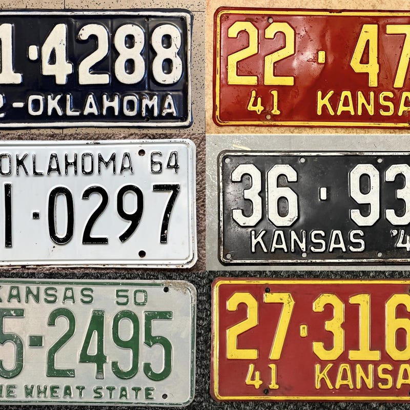 Oklahoma License Plates - Etsy