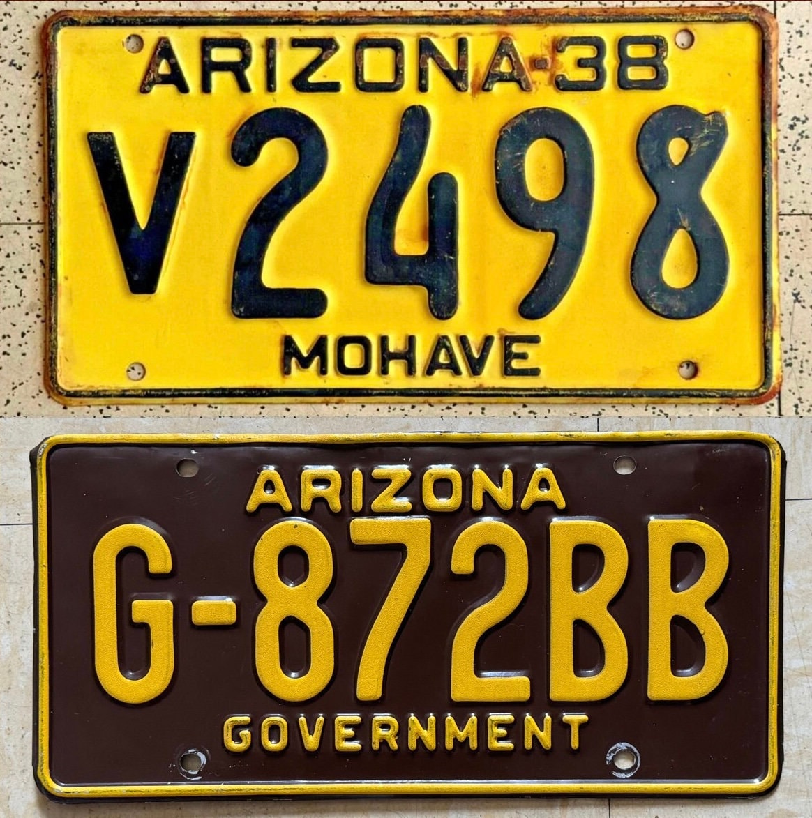 Vintage ARIZONA License Plates – ALL ORIGINAL Antique Auto Tags - Etsy