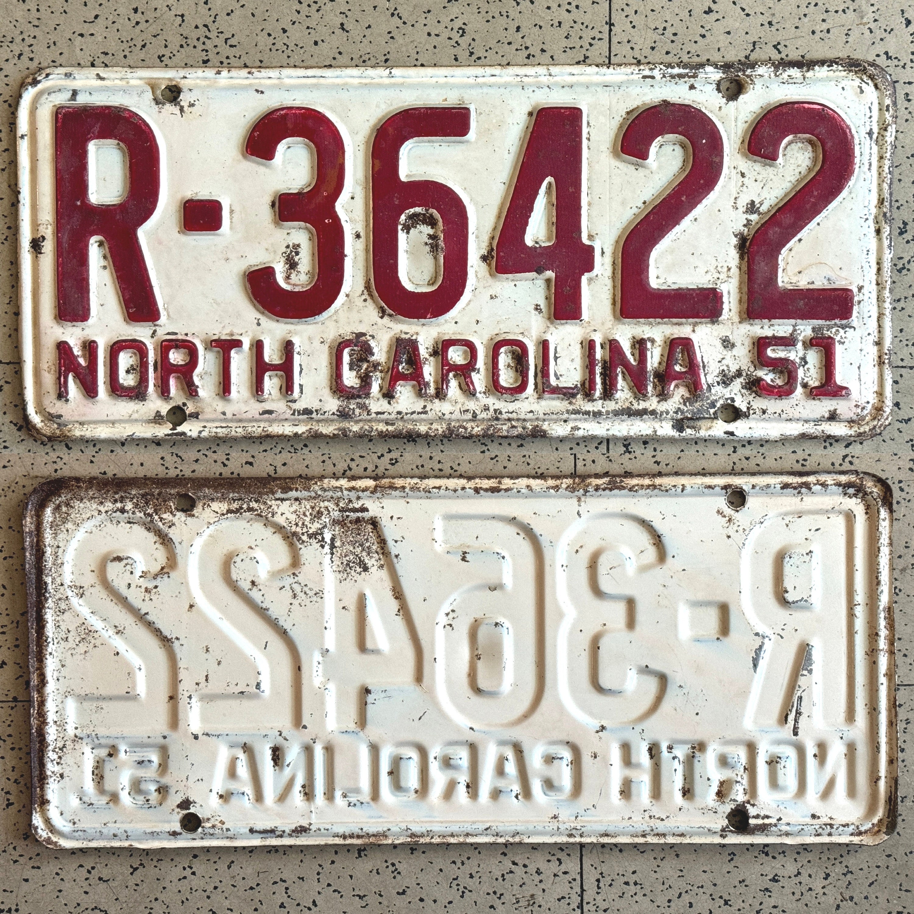 Vintage North Carolina License Plates ALL ORIGINAL Antique Auto Tags - Etsy