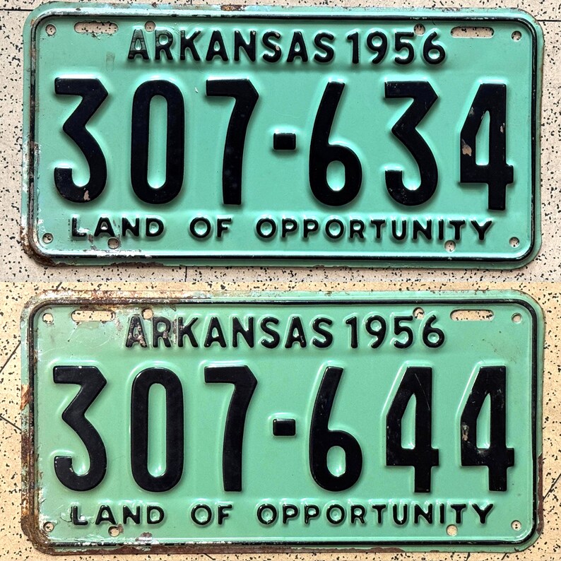Vintage ARKANSAS License Plates – ALL ORIGINAL Antique Auto Tags - Etsy
