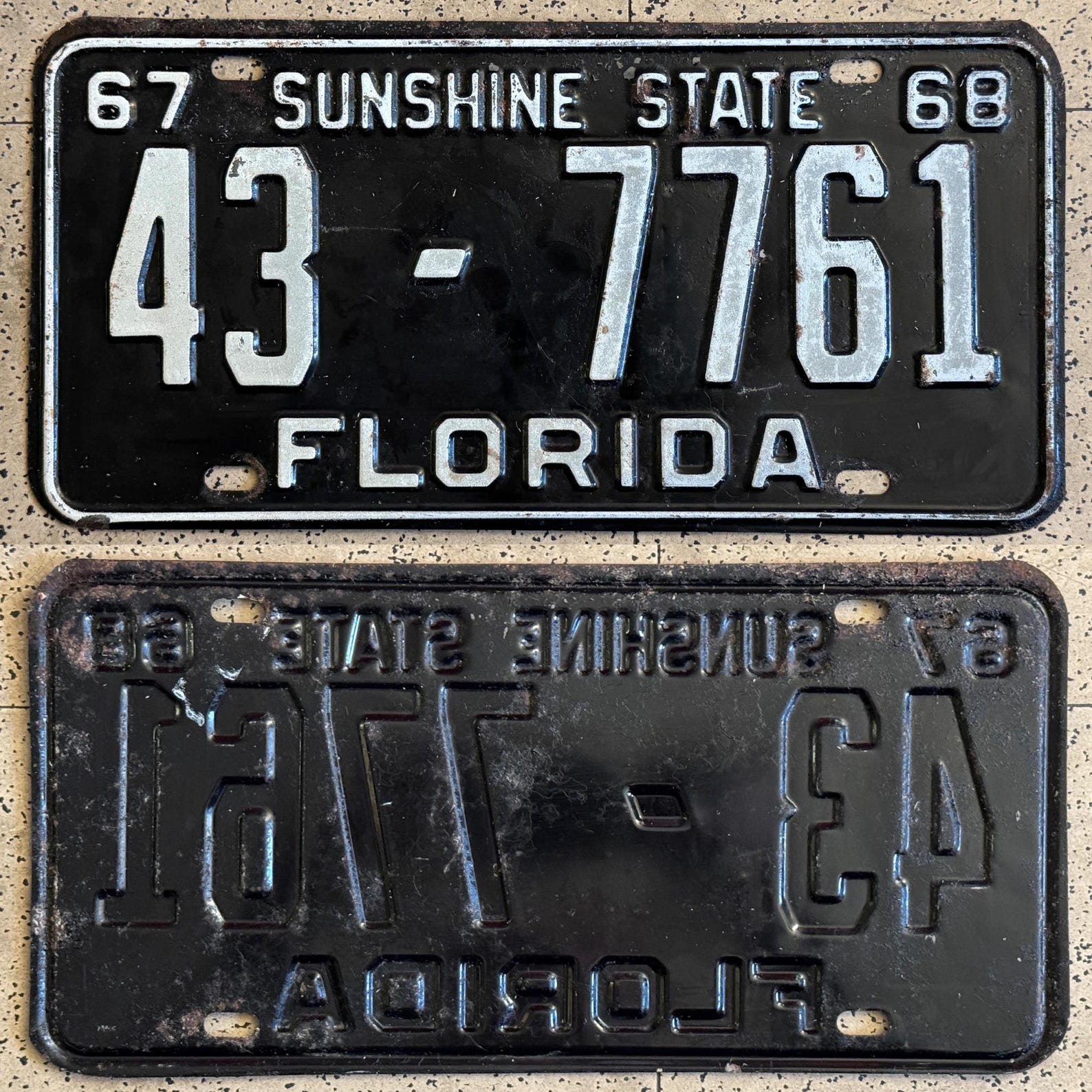 Vintage FLORIDA License Plates – ALL ORIGINAL Antique Auto/car Tags - Etsy