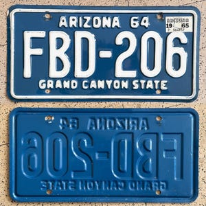 Vintage ARIZONA License Plates – ALL ORIGINAL Antique Auto Tags - Etsy