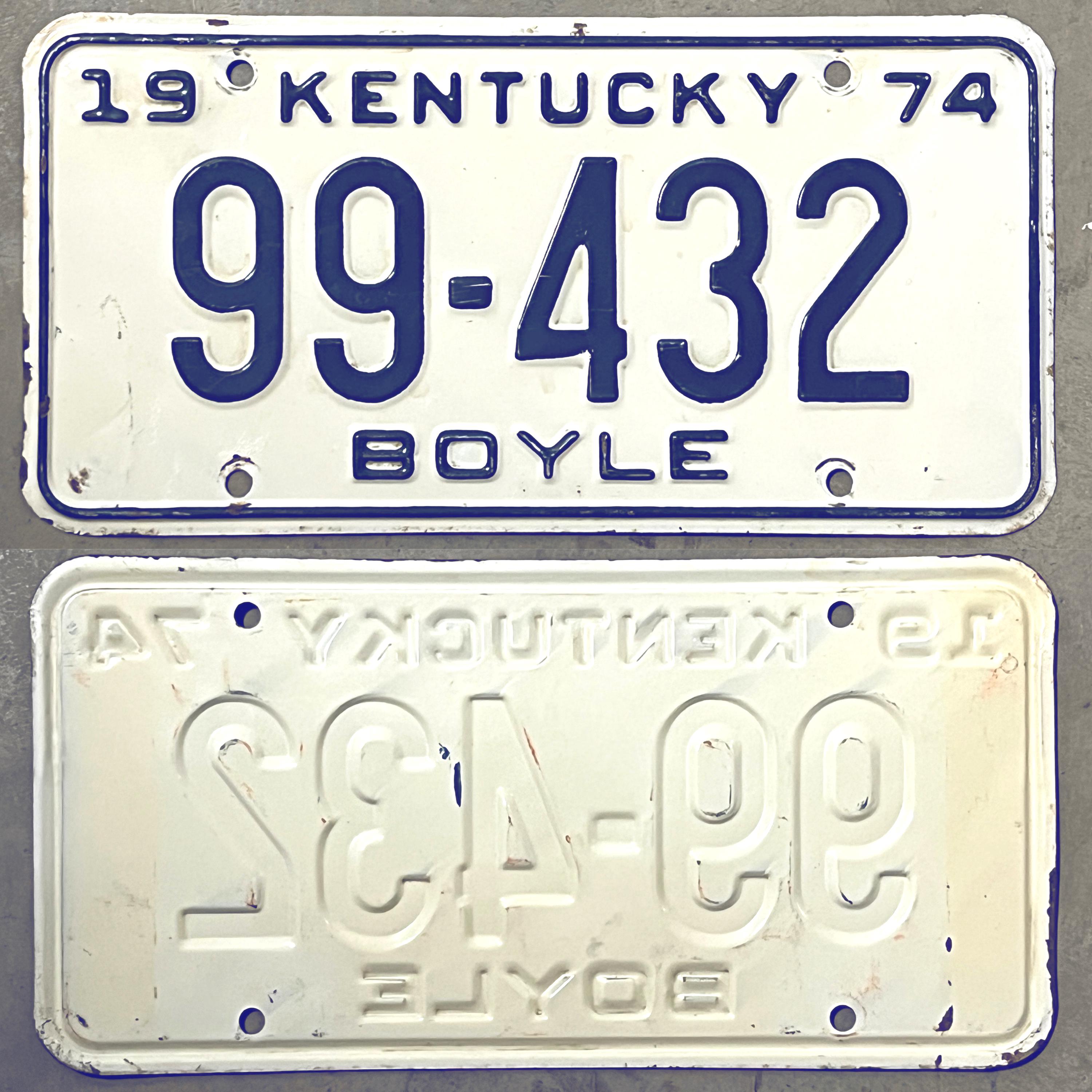 Vintage KENTUCKY License Plates – ALL ORIGINAL Antique Auto/car Tags - Etsy