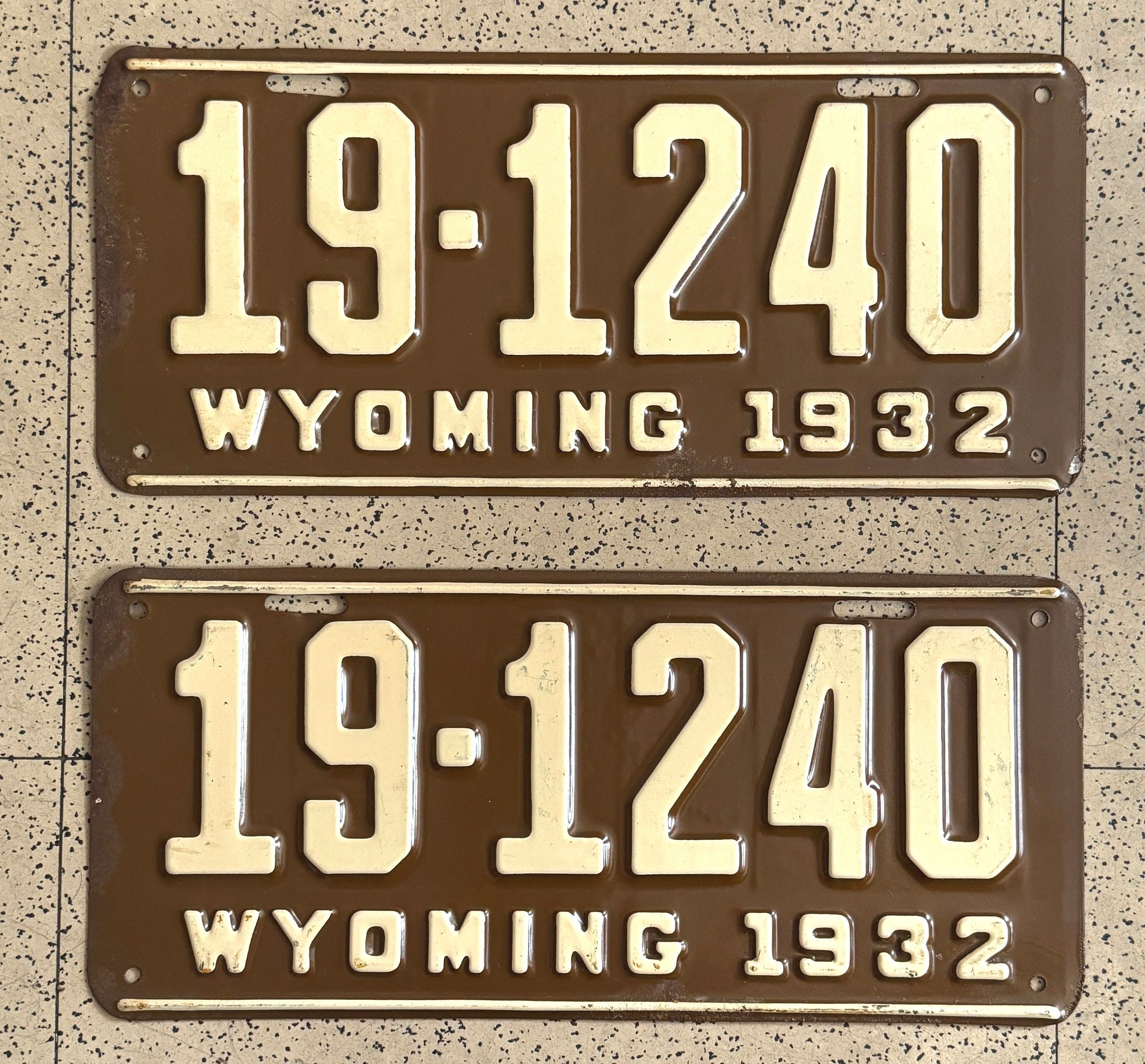 Vintage WYOMING License Plates ALL ORIGINAL Antique Auto Tags - Etsy