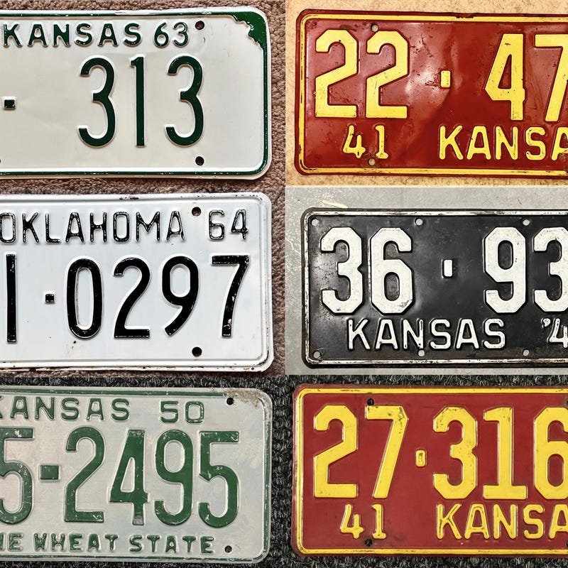 Oklahoma License Plates - Etsy