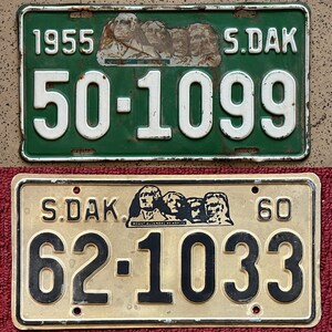 Vintage MINNESOTA and North and South DAKOTA License Plates ORIGINAL ...