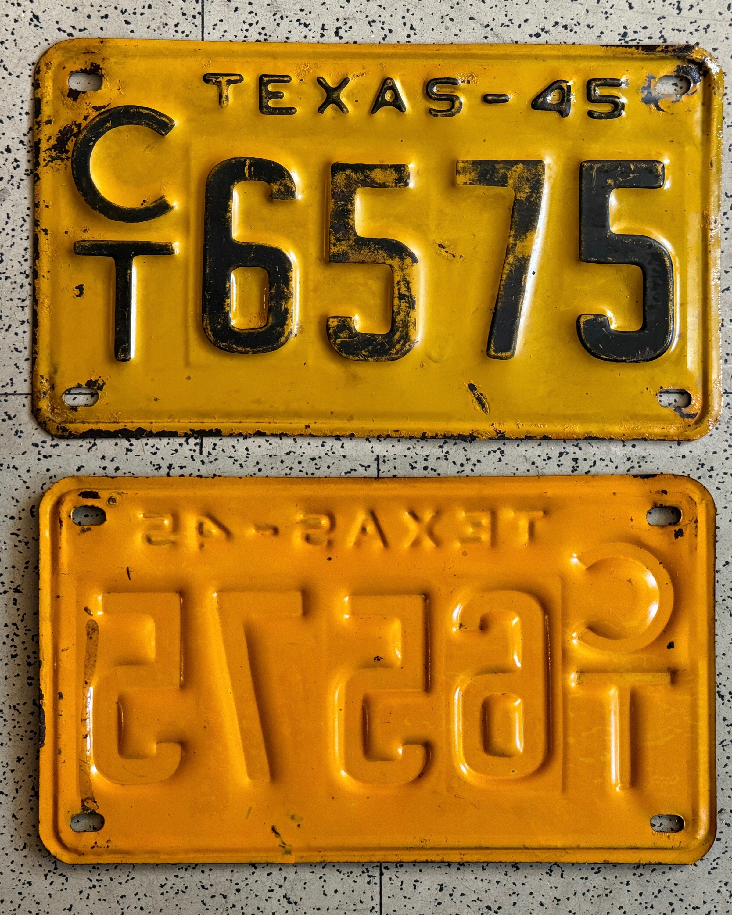 Vintage TEXAS License Plates ALL ORIGINAL Antique Auto Tags - Etsy