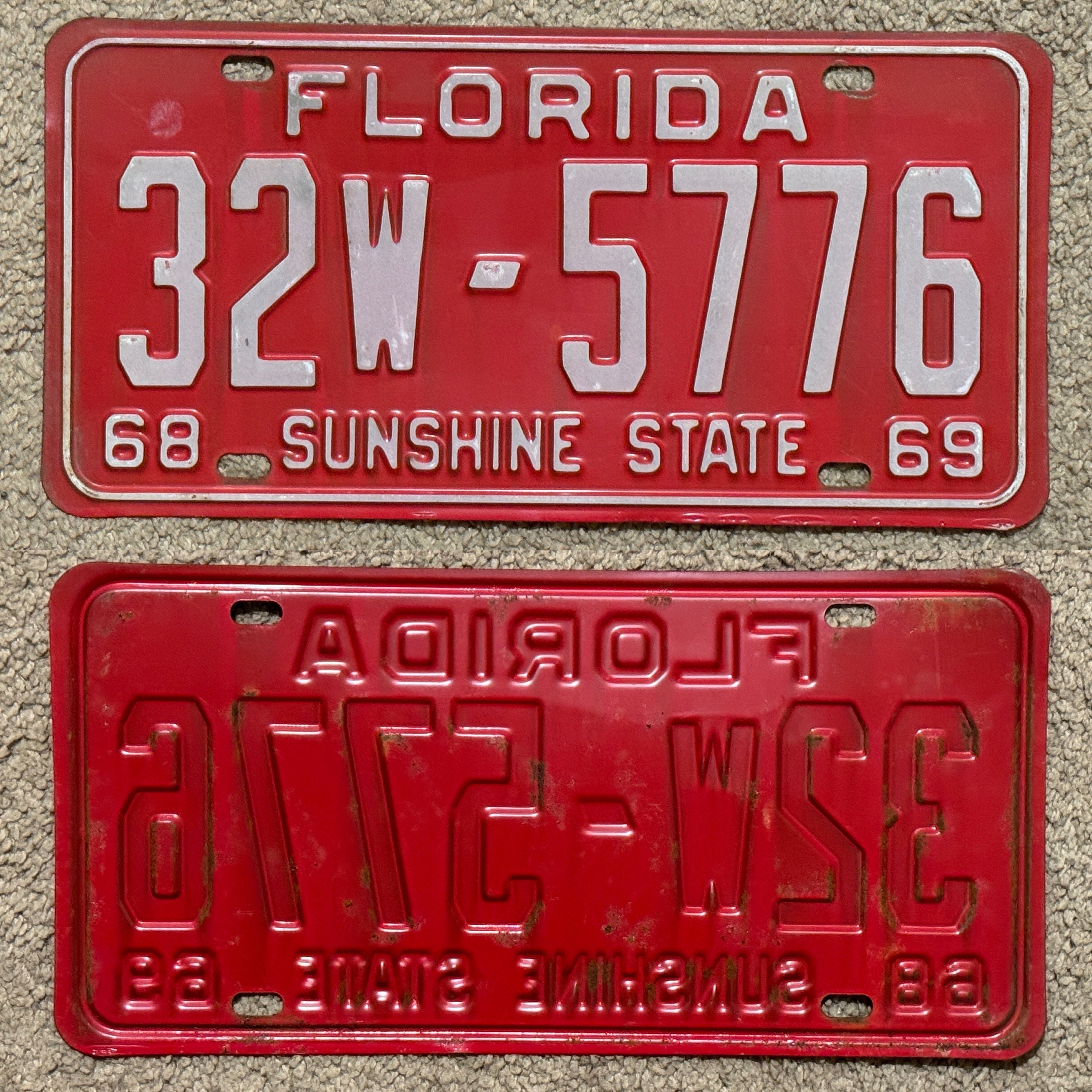 Vintage FLORIDA License Plates ALL ORIGINAL Antique Auto Tags - Etsy