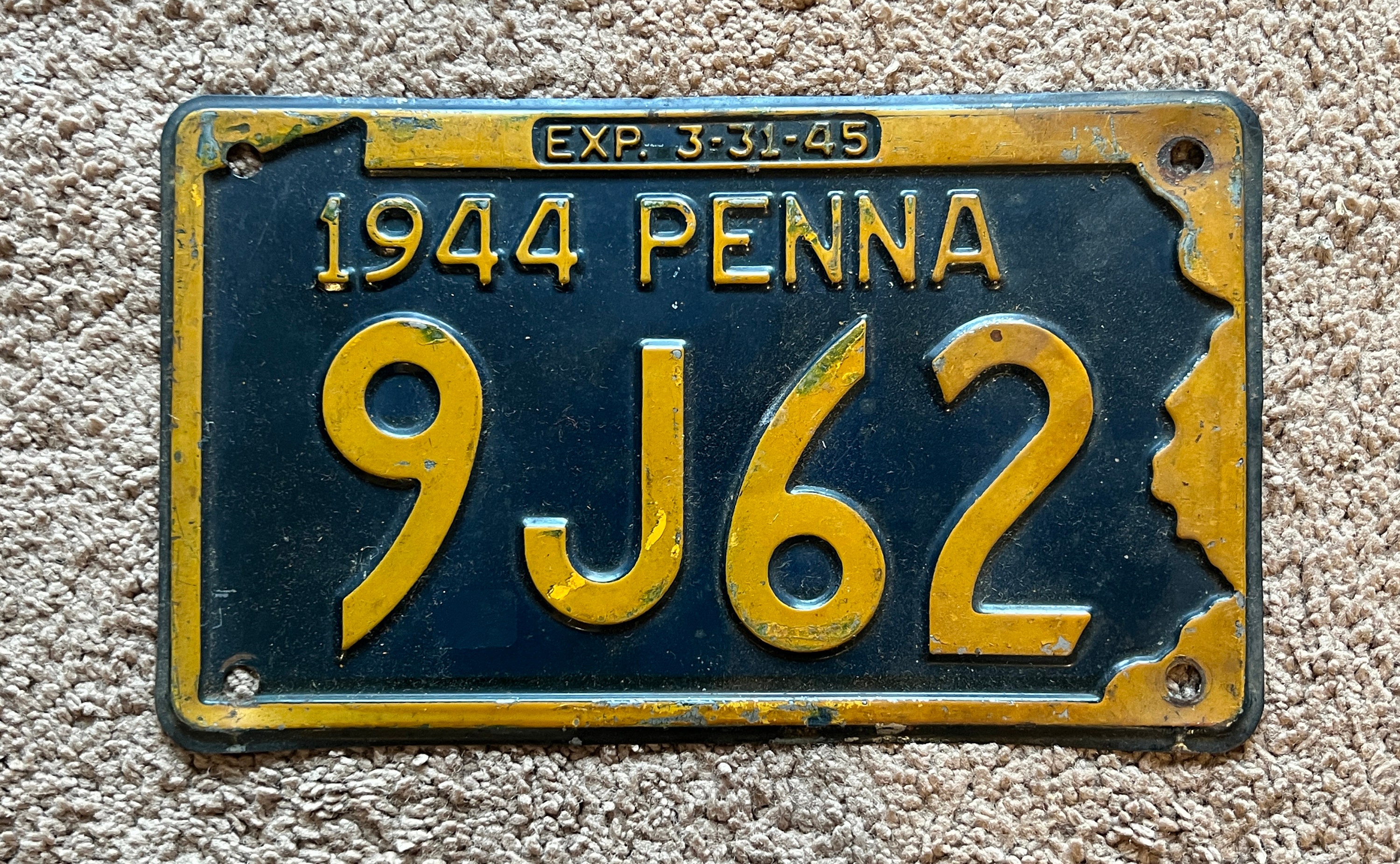 Vintage PENNSYLVANIA License Plates ALL ORIGINAL Antique Auto Tags - Etsy