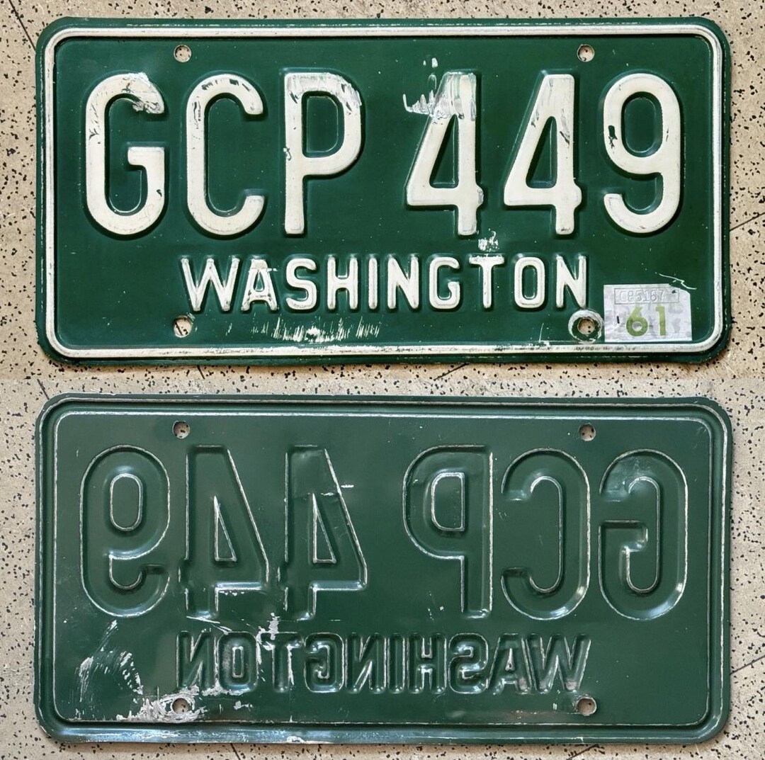 Vintage WASHINGTON License Plates 1962–1981 – Original Antique Auto Car ...