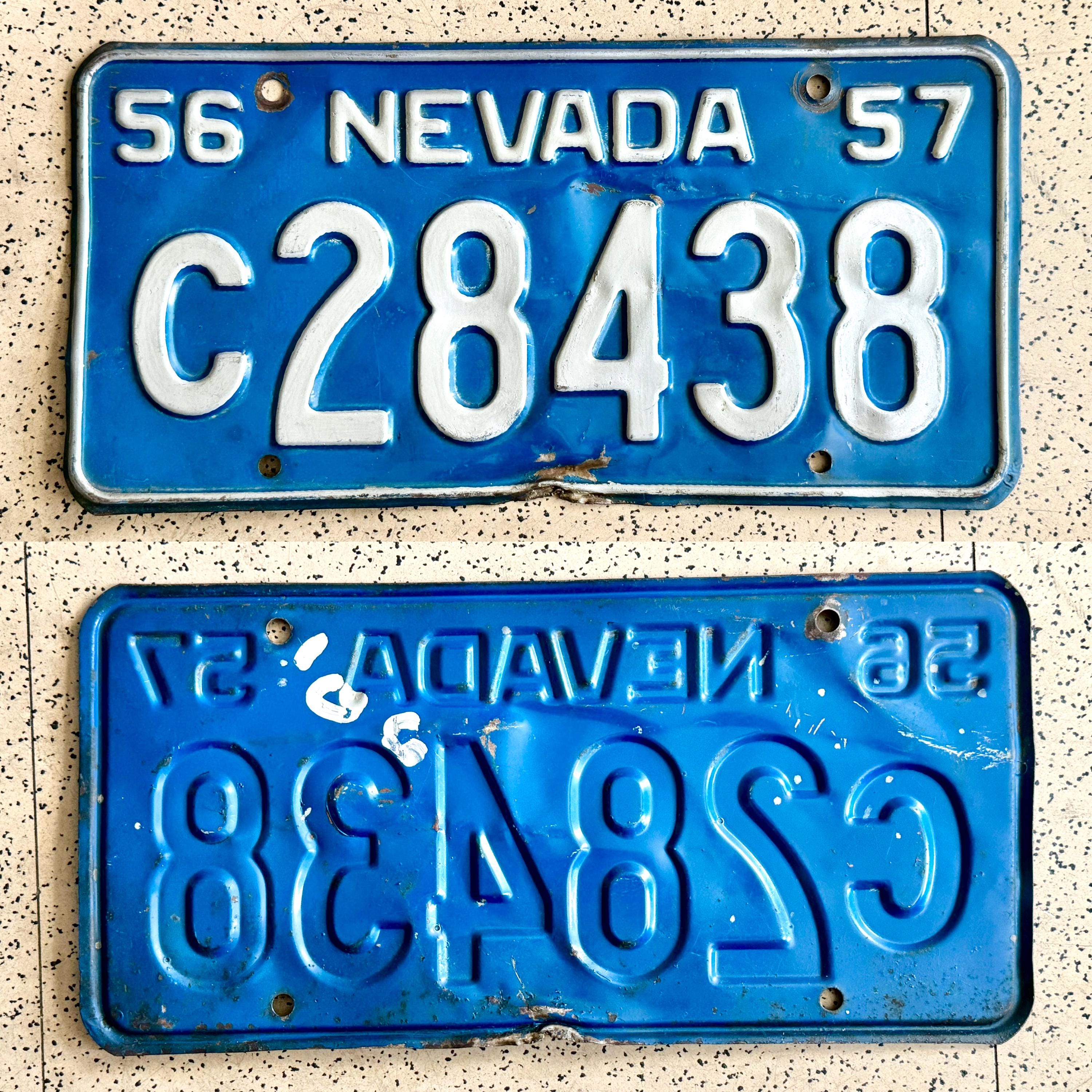 Vintage NEVADA License Plates – ALL ORIGINAL Antique Auto Car Tags - Etsy