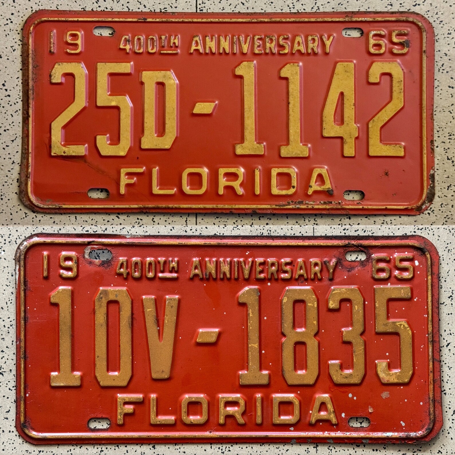 Vintage FLORIDA License Plates ALL ORIGINAL Antique Auto Tags - Etsy