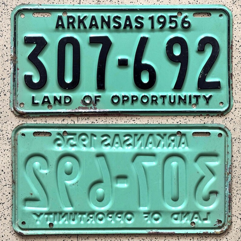Vintage ARKANSAS License Plates – ALL ORIGINAL Antique Auto Tags - Etsy