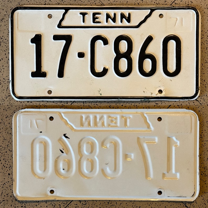 Vintage TENNESSEE License Plates ALL ORIGINAL Antique Auto Tags Man ...