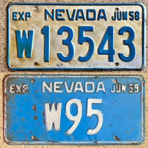 Vintage NEVADA License Plates – ALL ORIGINAL Antique Auto Tags - Etsy