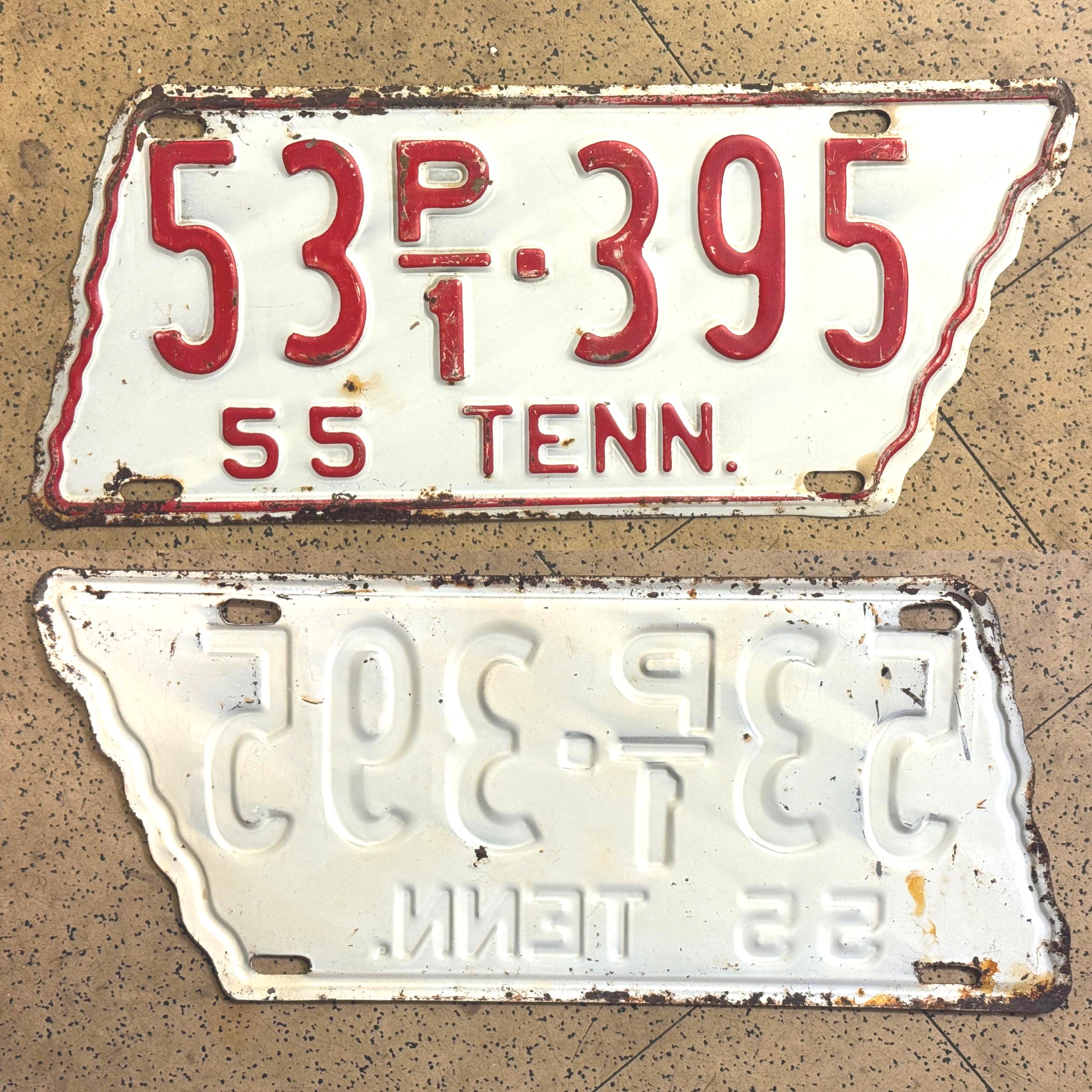 Vintage TENNESSEE License Plates – ALL ORIGINAL Antique Auto Car Tags ...