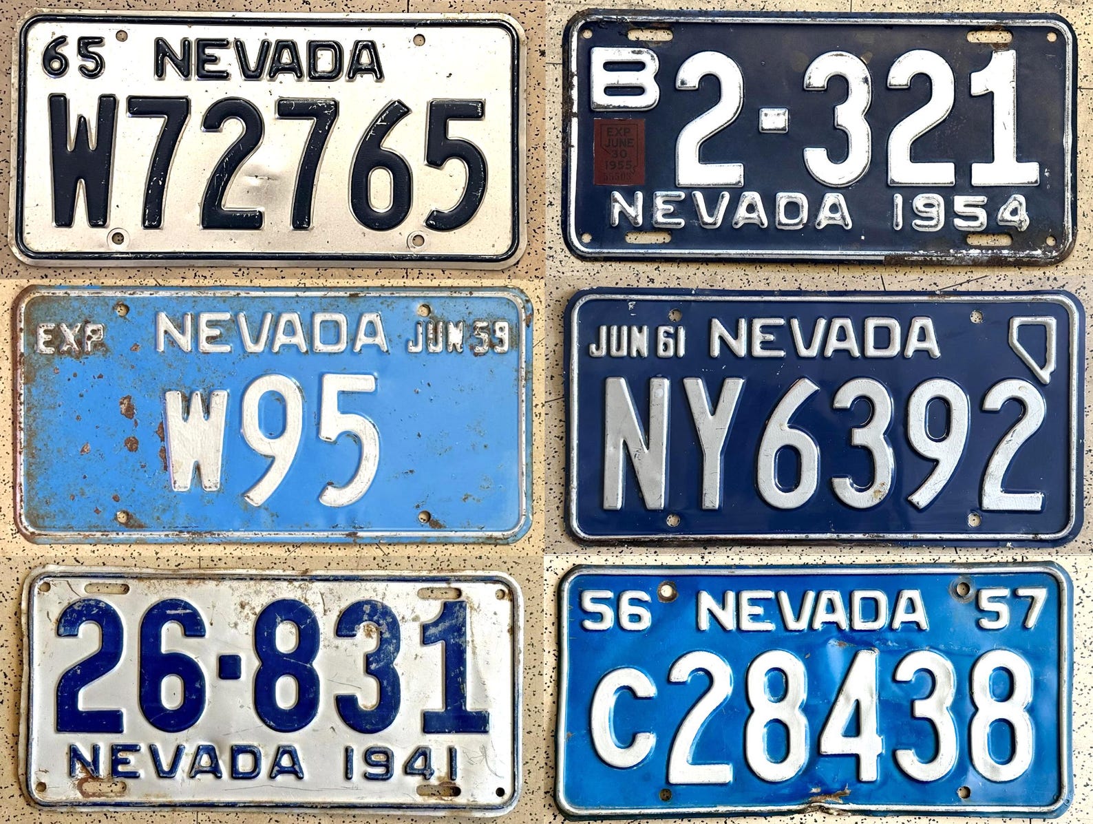 Vintage NEVADA License Plates – ALL ORIGINAL Antique Auto Car Tags - Etsy