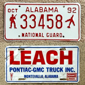 Vintage ALABAMA License Plates – ALL ORIGINAL Antique Auto Tags Man ...