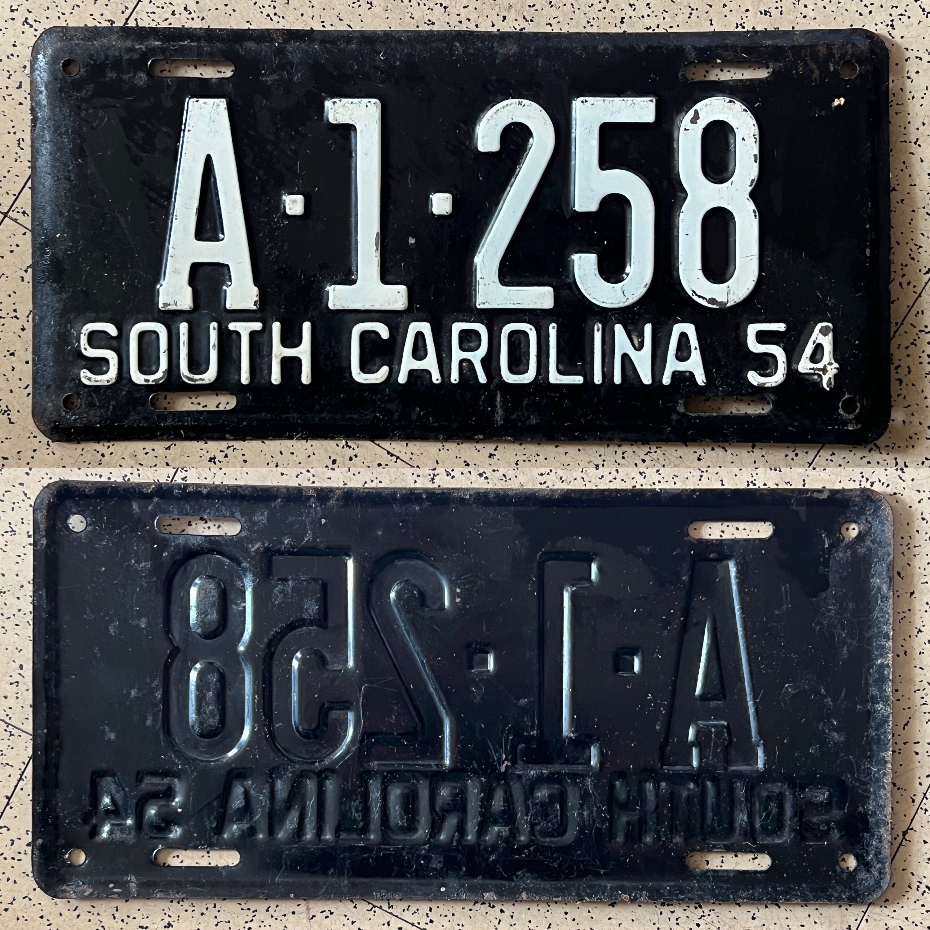 Vintage South Carolina License Plates ALL ORIGINAL Antique Auto Tags - Etsy