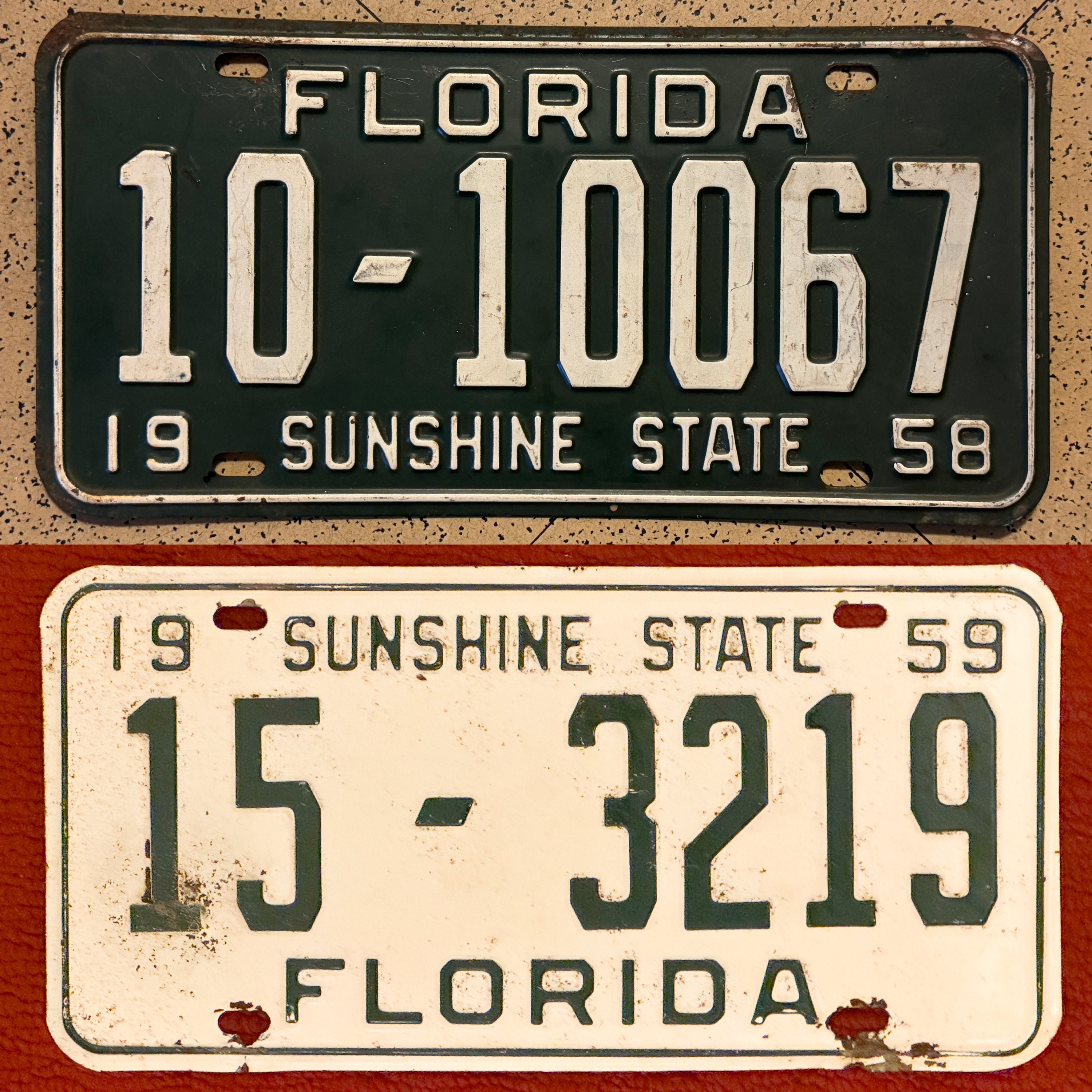 Vintage FLORIDA License Plates ALL ORIGINAL Antique Auto Tags - Etsy