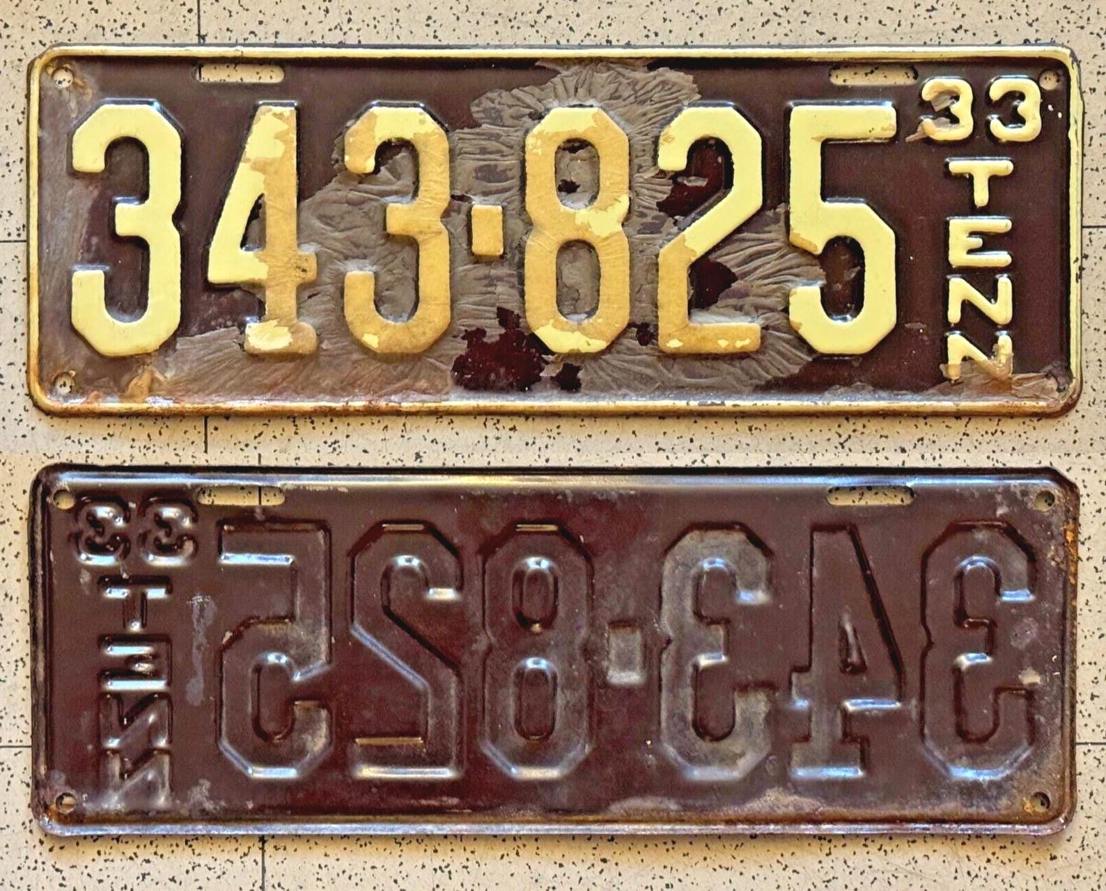Vintage TENNESSEE License Plates – ALL ORIGINAL Antique Auto Car Tags ...