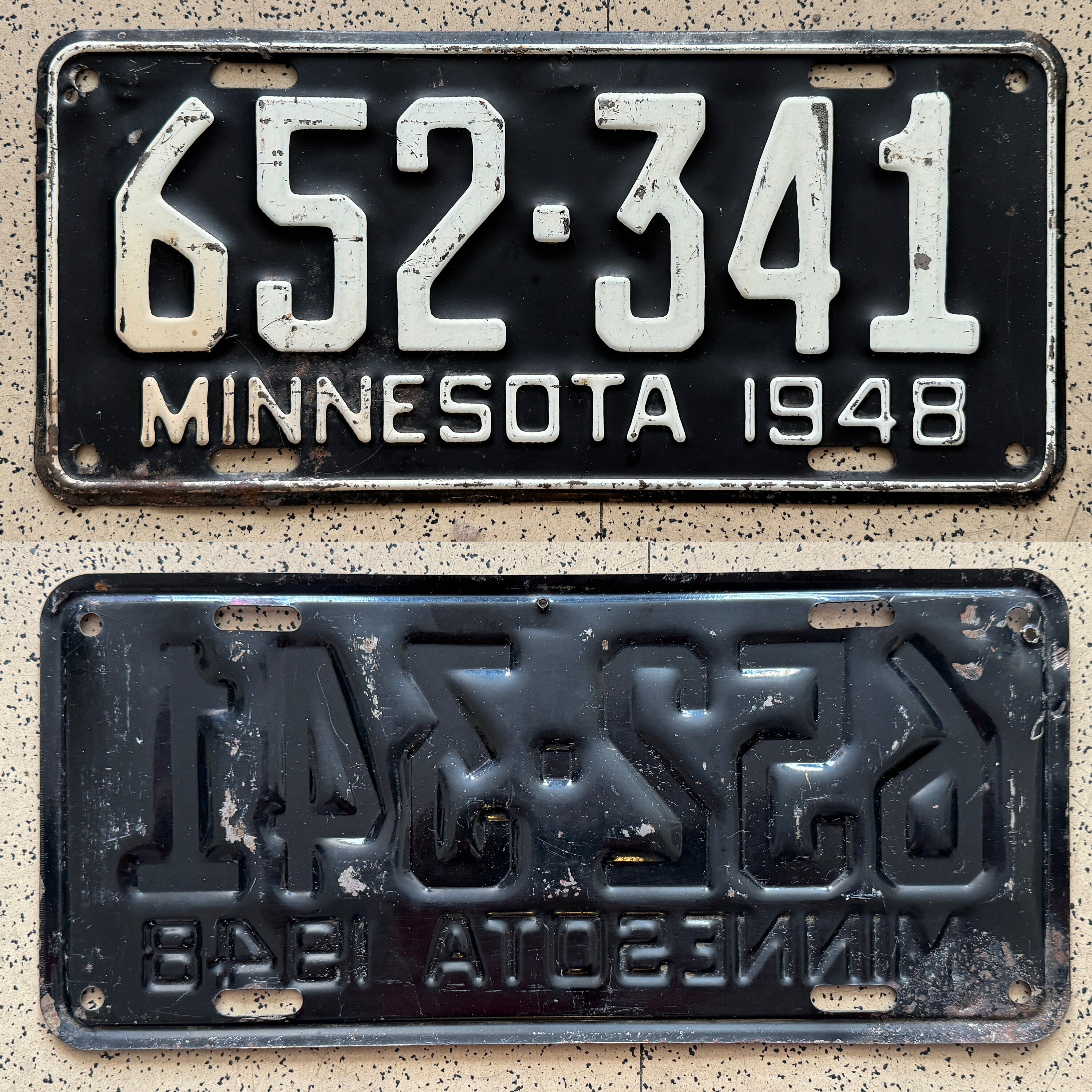 Vintage MINNESOTA and North and South DAKOTA License Plates ORIGINAL ...