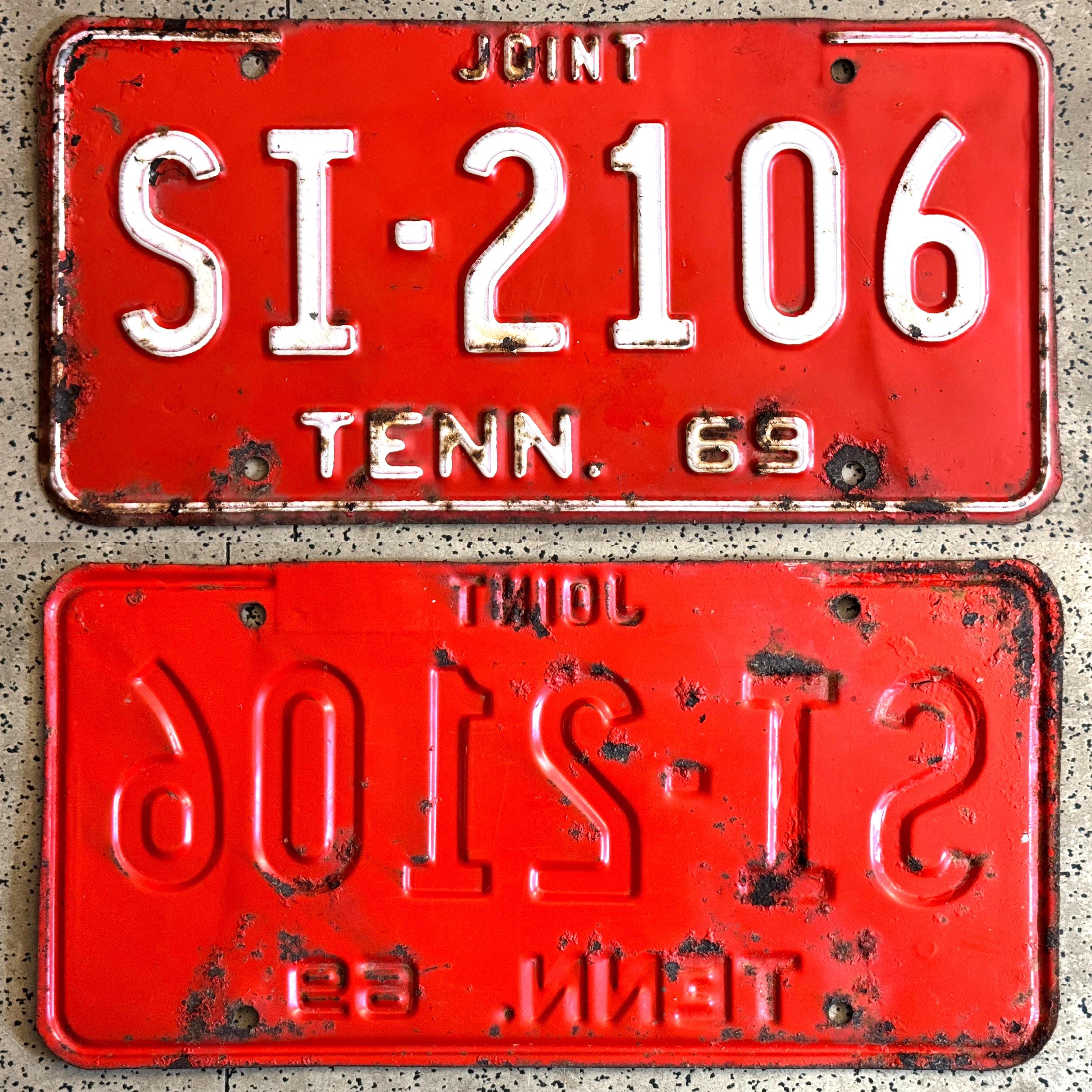 Vintage TENNESSEE License Plates – ALL ORIGINAL Antique Auto Car Tags ...