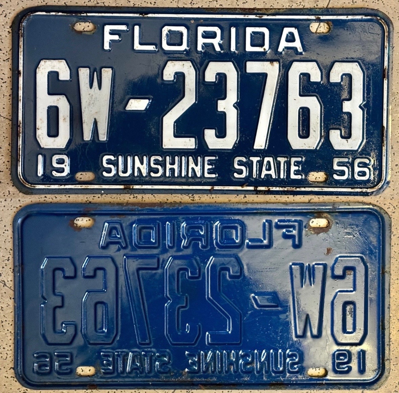 Vintage FLORIDA License Plates ALL ORIGINAL Antique Auto Tags - Etsy