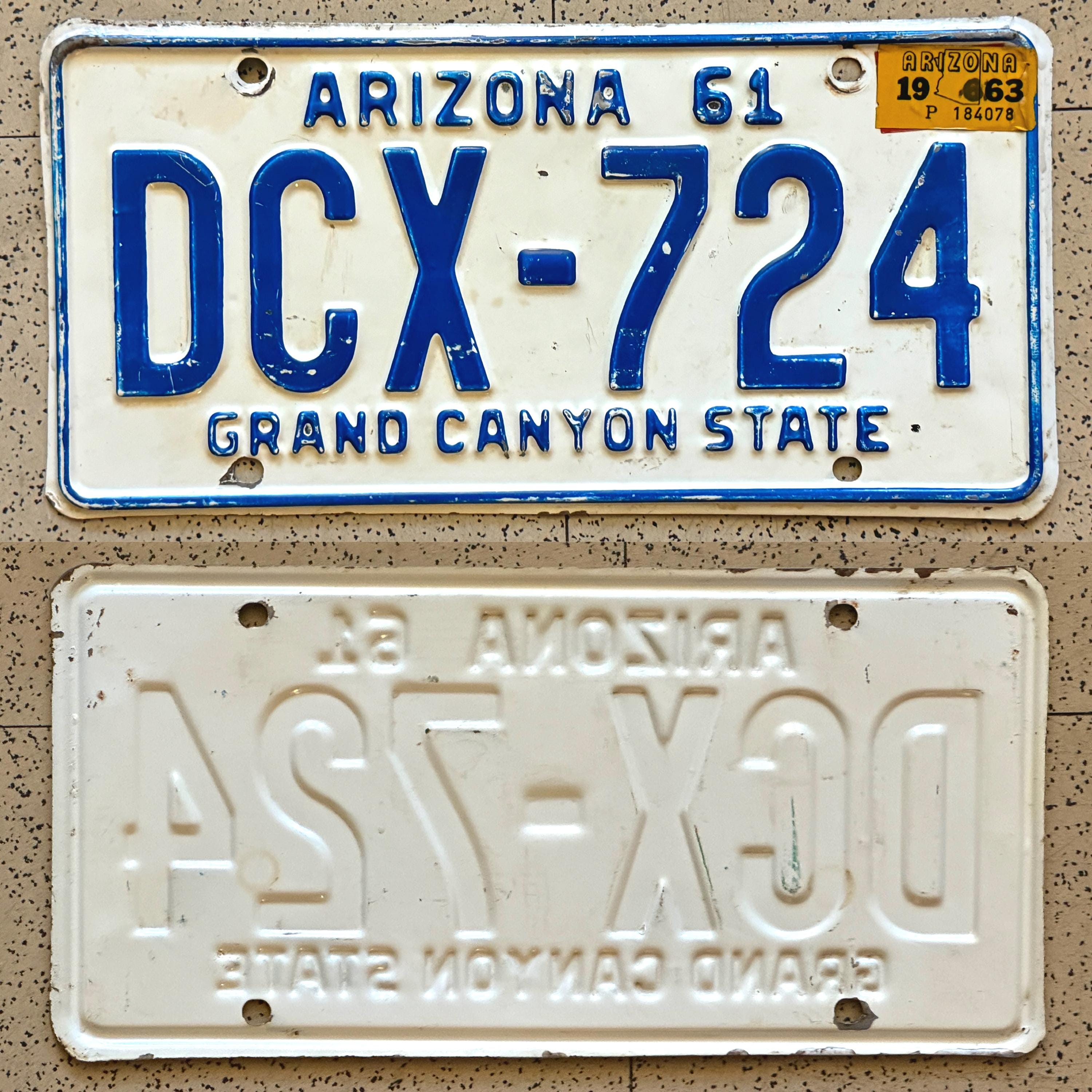 Vintage ARIZONA License Plates ALL ORIGINAL Antique Auto Tags - Etsy